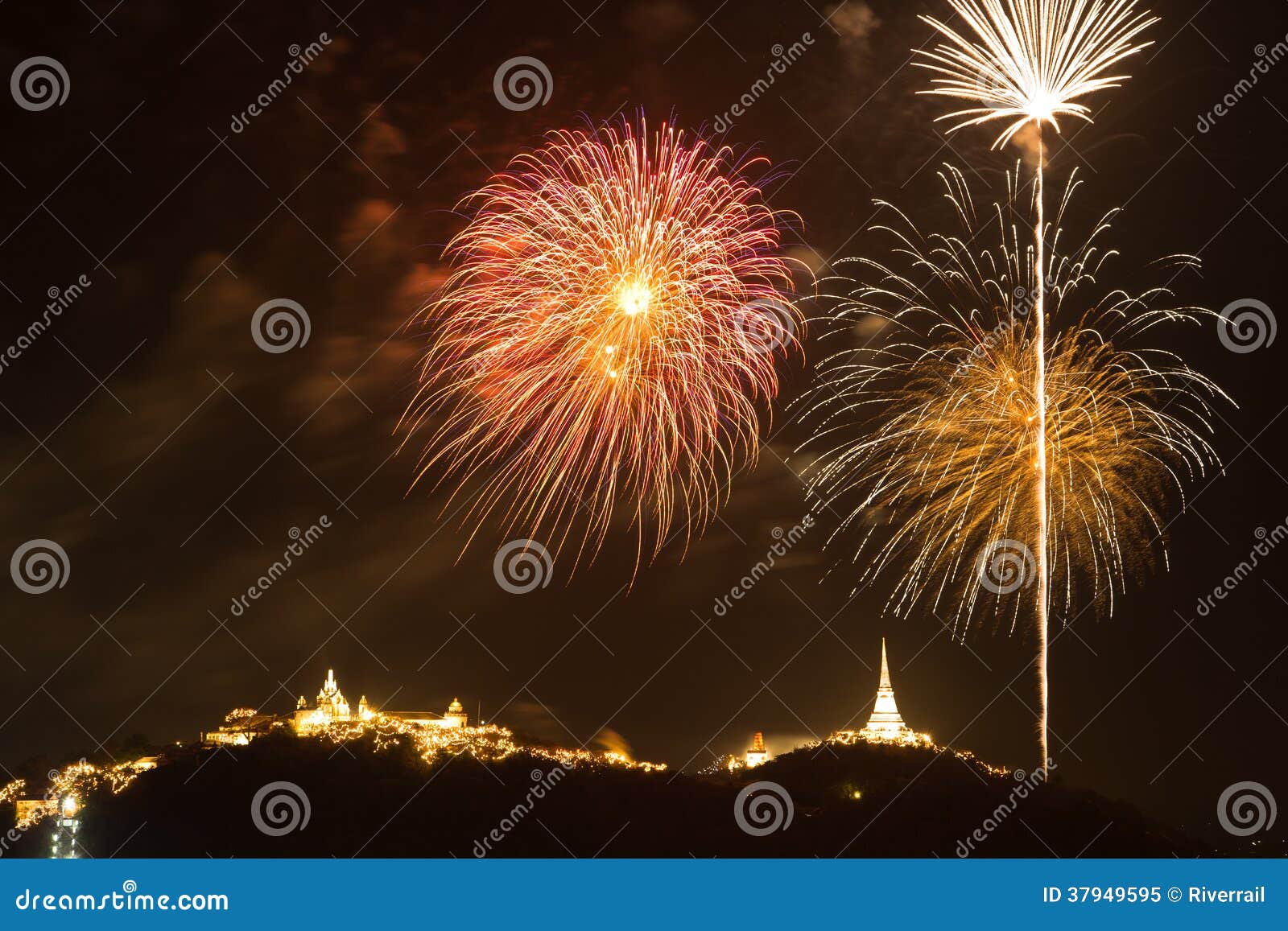 Colorful fireworks stock image. Image of happy, festival - 37949595