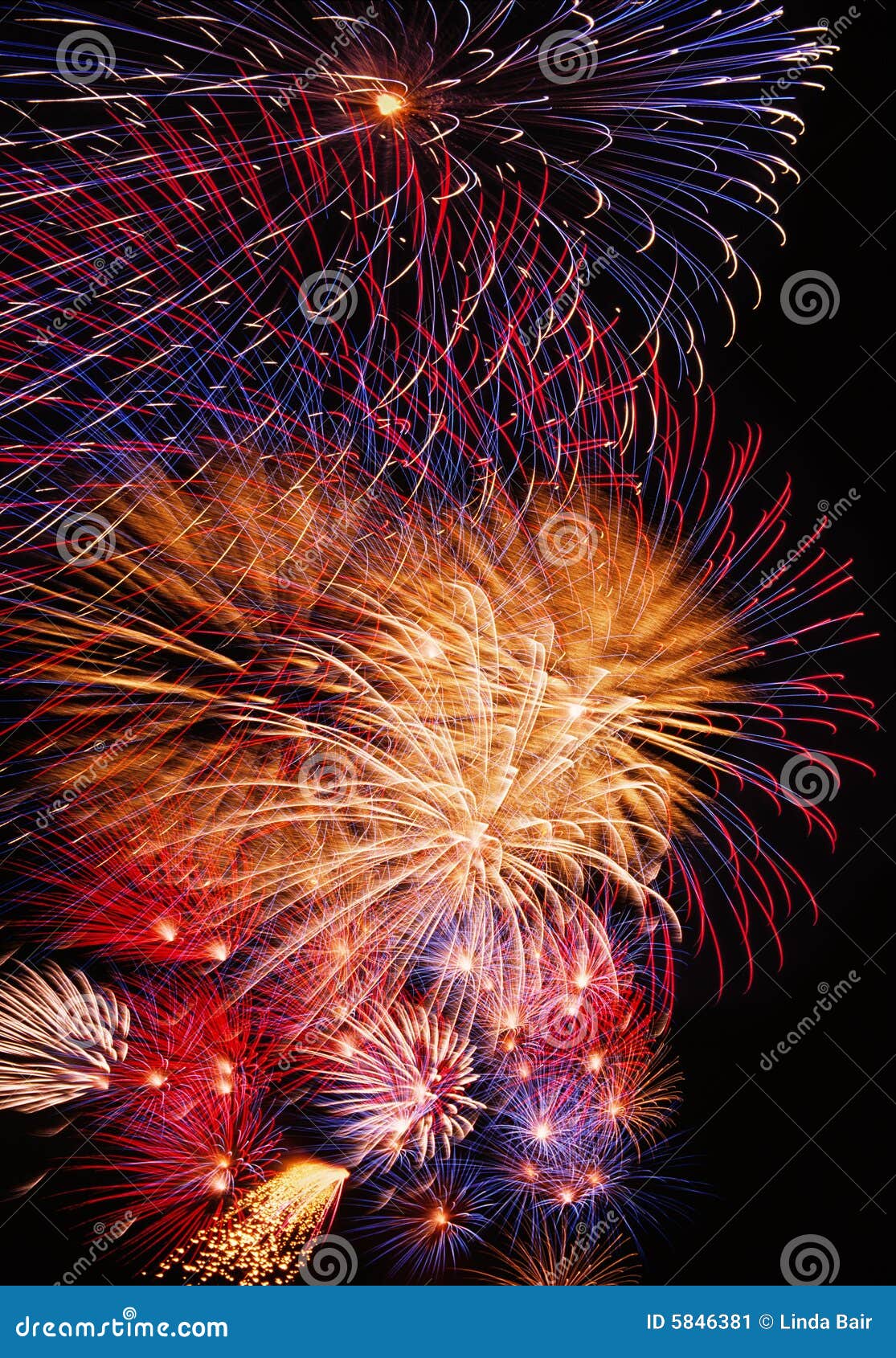 Colorful Fireworks stock image. Image of july, holiday - 5846381