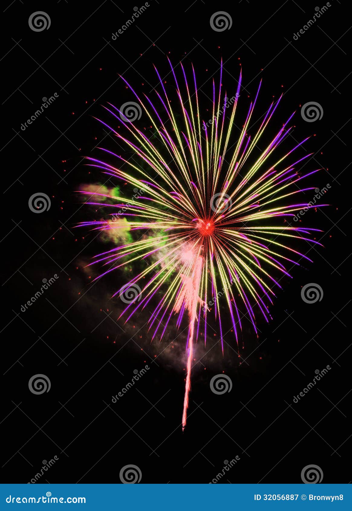 Colorful Fireworks stock image. Image of fireworks, background - 32056887