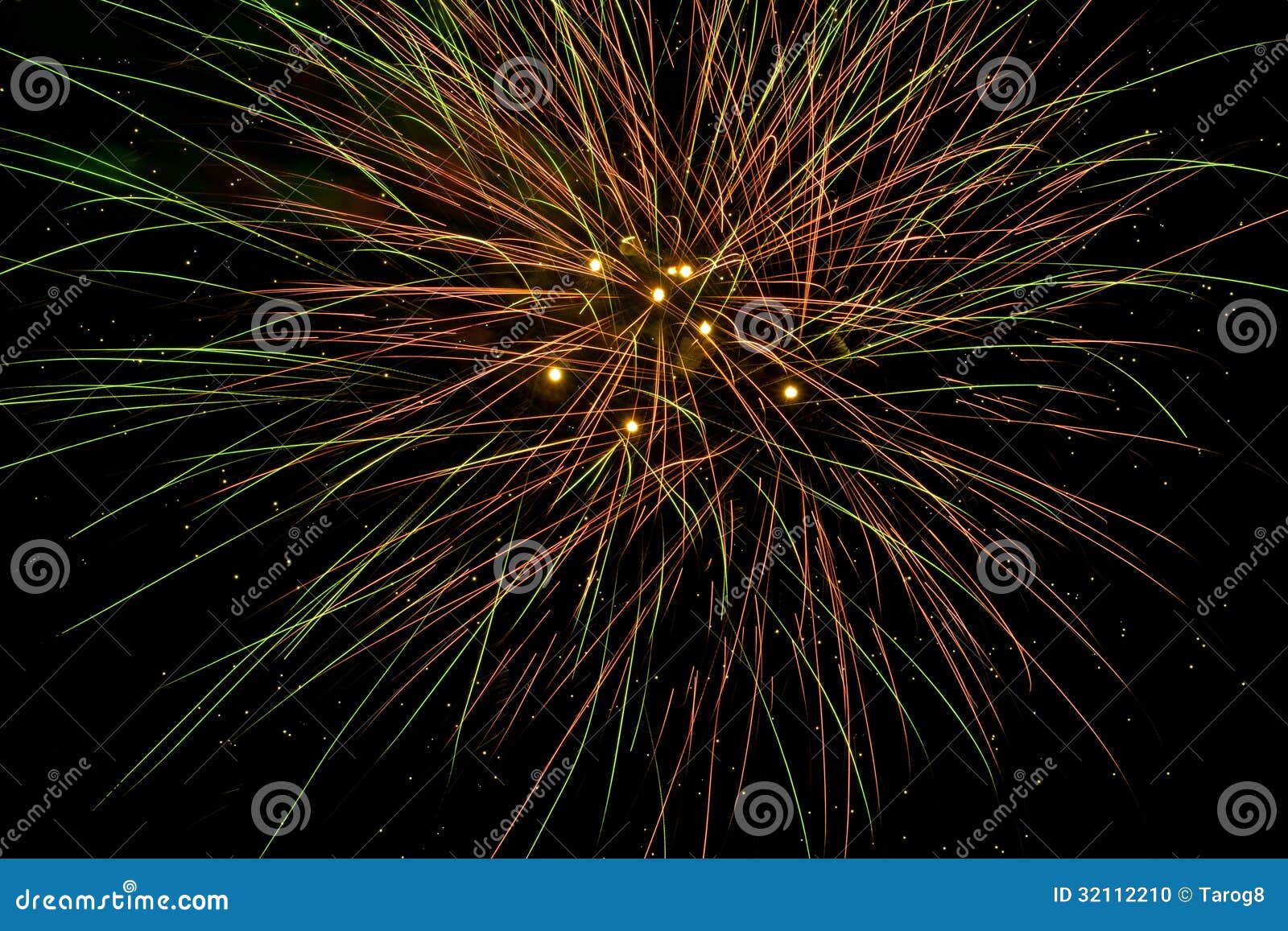 Colorful Fireworks on the Black Sky Stock Photo - Image of july ...