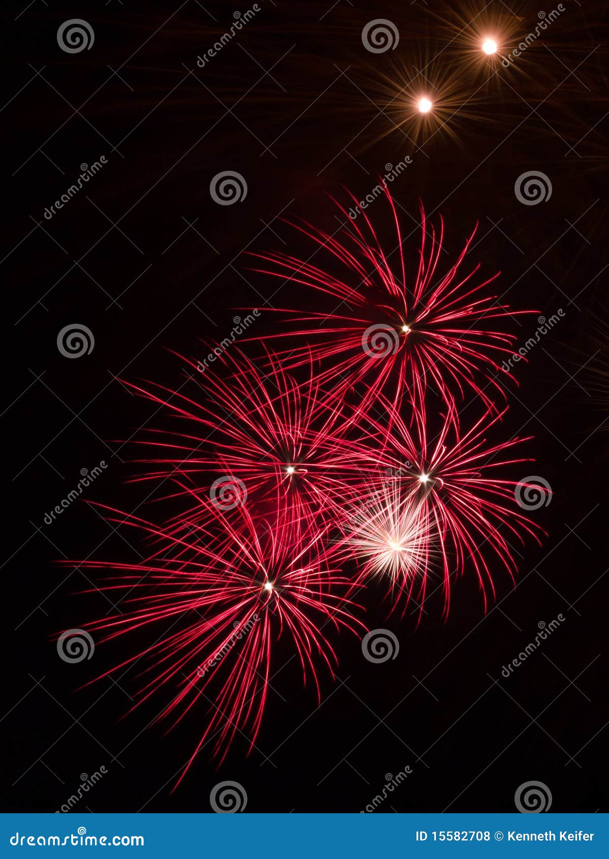 Colorful Fireworks Blossoms Stock Photo - Image of burst, gunpowder ...