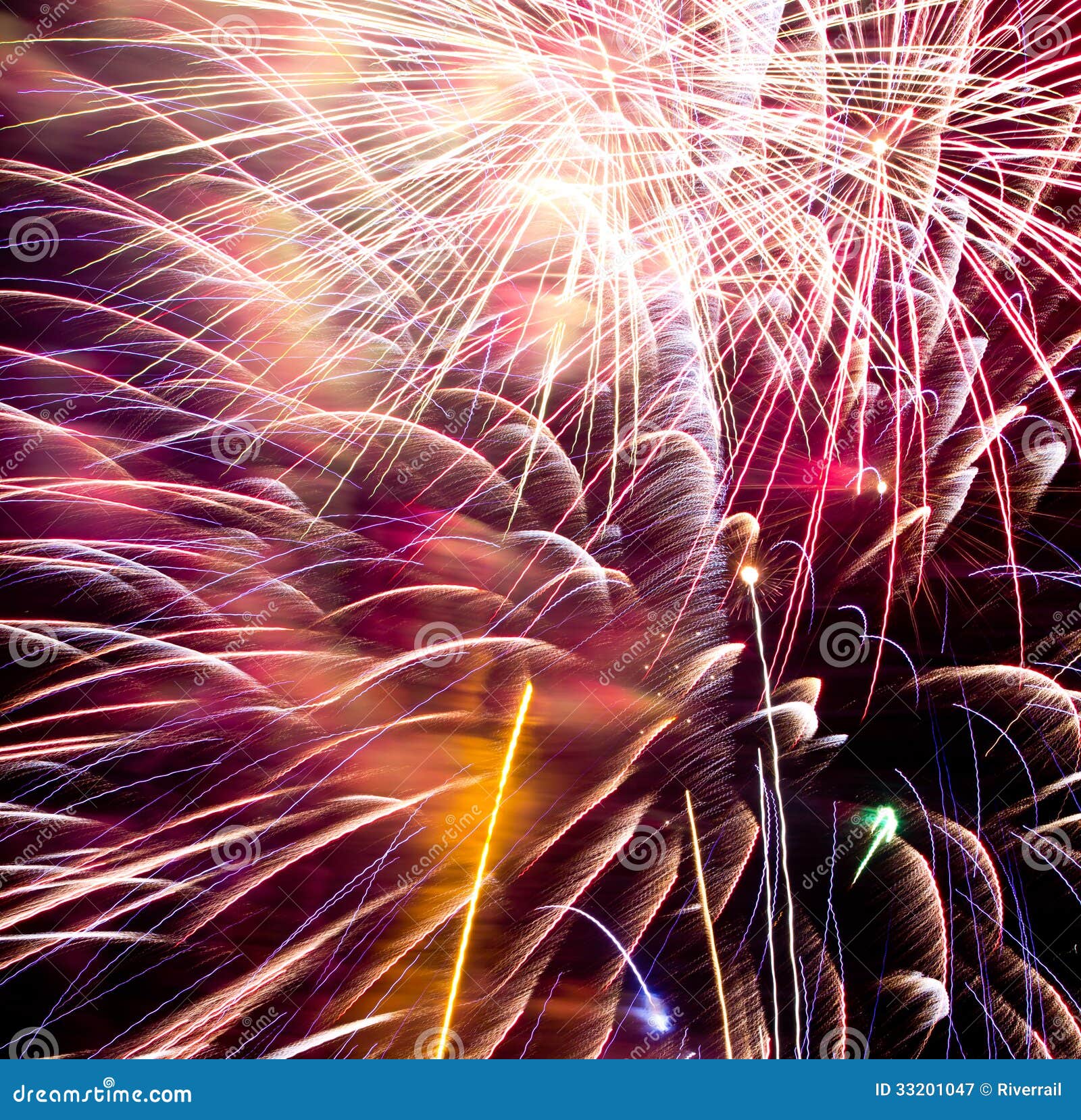 Colorful fireworks stock image. Image of entertainment - 33201047