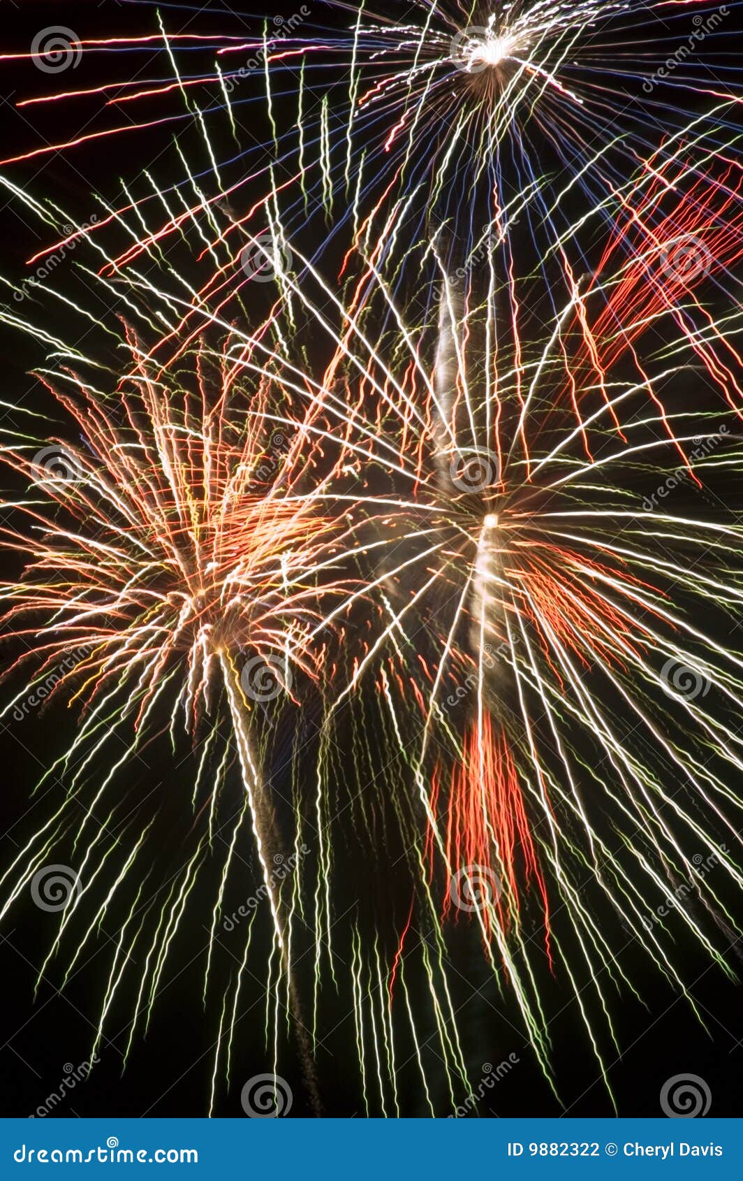 Colorful Fireworks Display Full Frame Background Stock Photo - Image of ...