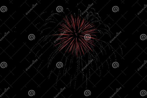 Colorful Fireworks Exploded in the Night Sky. Stock Photo - Image of ...