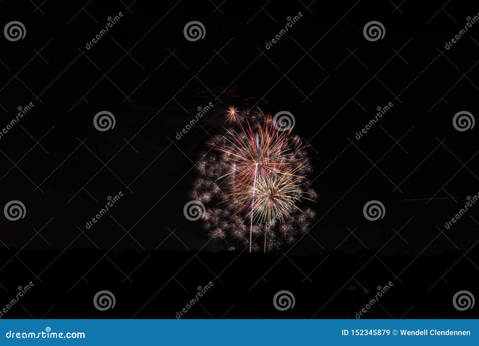 Colorful Fireworks Exploding in the Dark Night Sky 30 Stock Image ...