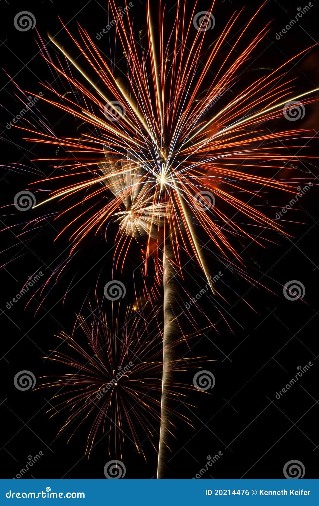 Colorful Fireworks Explosions Stock Photo - Image of multiple, fourth ...