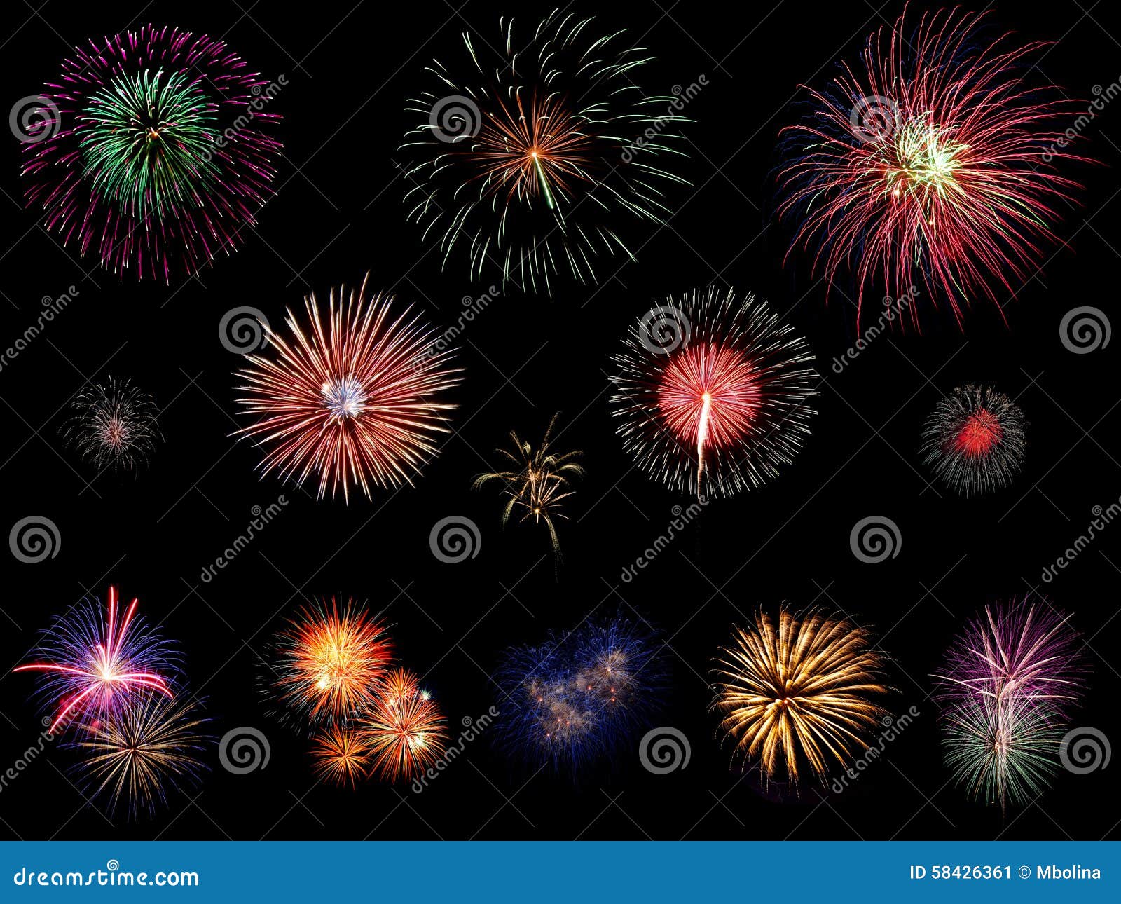 Colorful Fireworks Explosions Stock Image - Image of firecracker ...
