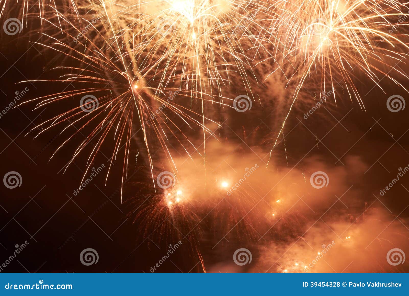 Colorful fireworks stock photo. Image of beautiful, july - 39454328