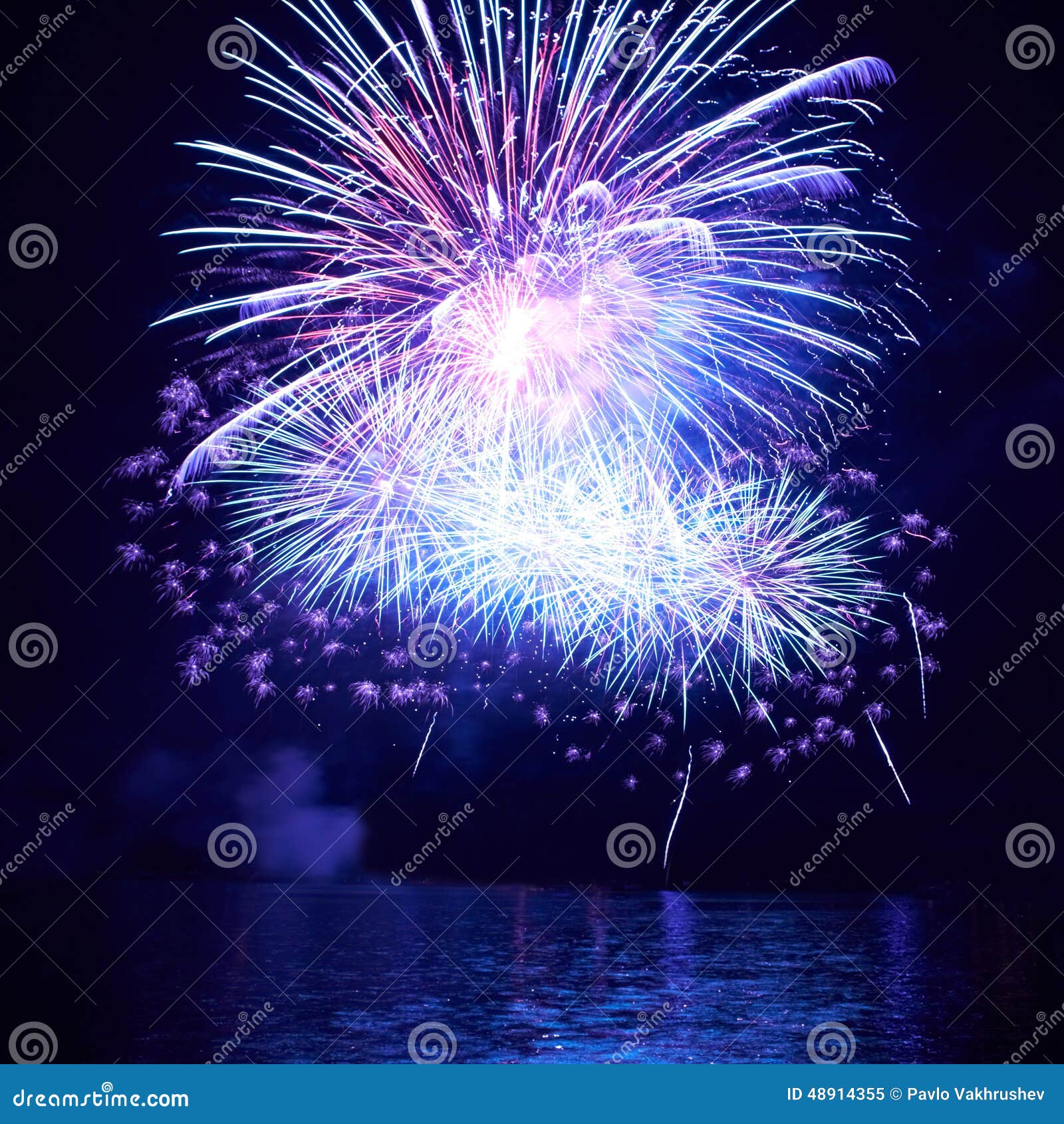 Colorful fireworks stock image. Image of independence - 48914355