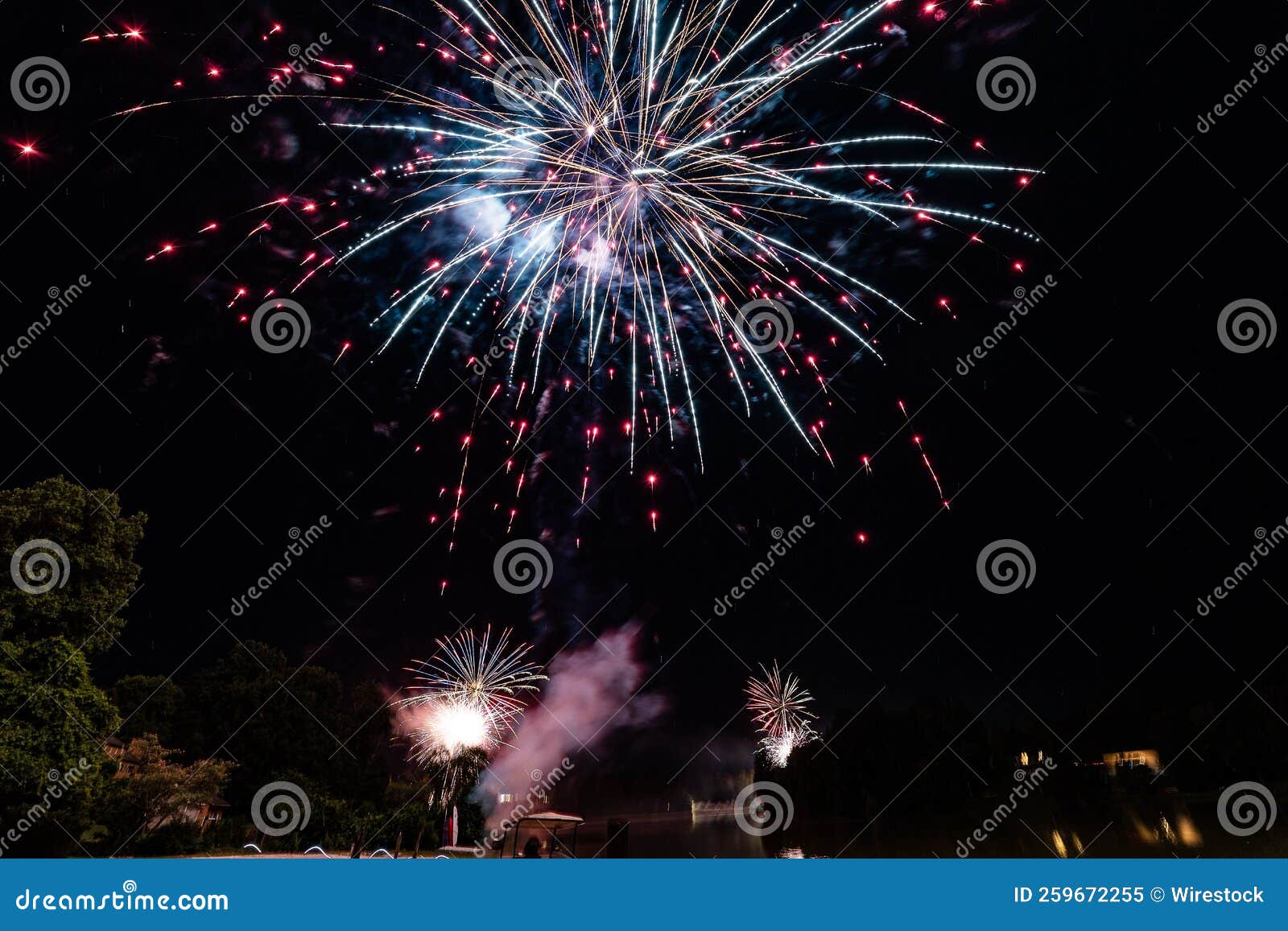 Colorful Fireworks in the Sky during Nighttime Stock Image - Image of ...