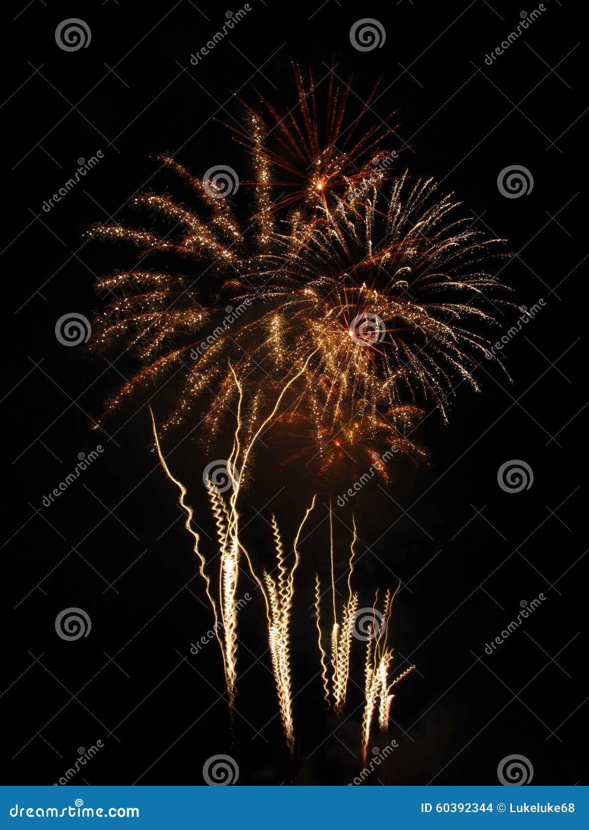 Colorful Fireworks of Various Colors Light Up the Night Sky Stock Photo ...