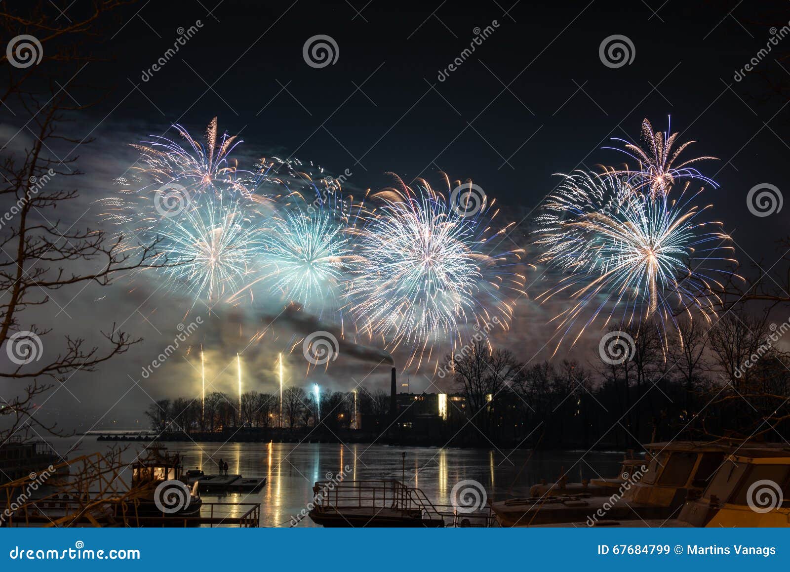 Colorful Fireworks of Various Colors Stock Image - Image of ...