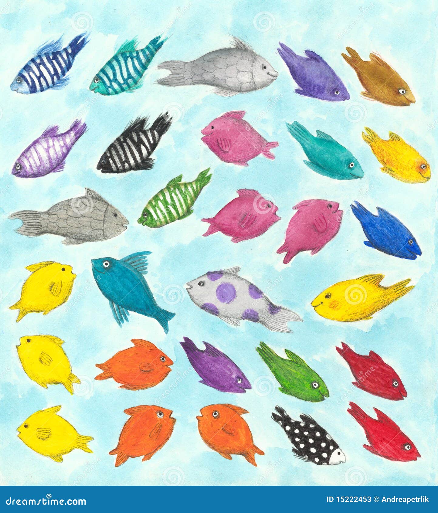 Colorful Fish Scales Plaster Tile Seamless Texture Stock Photo ...