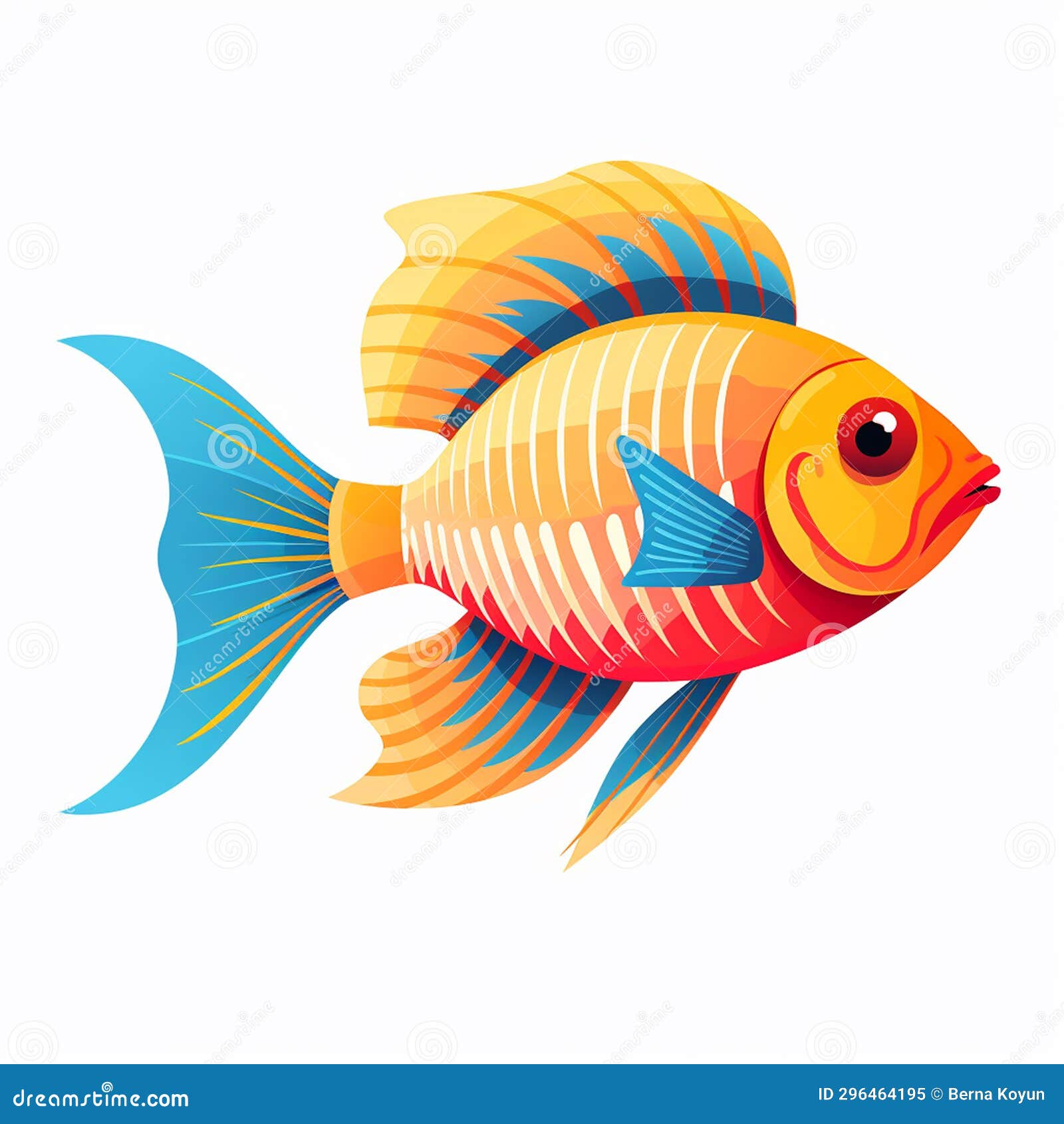 Colorful Fish Drawing Underwater Charm Stock Illustration ...