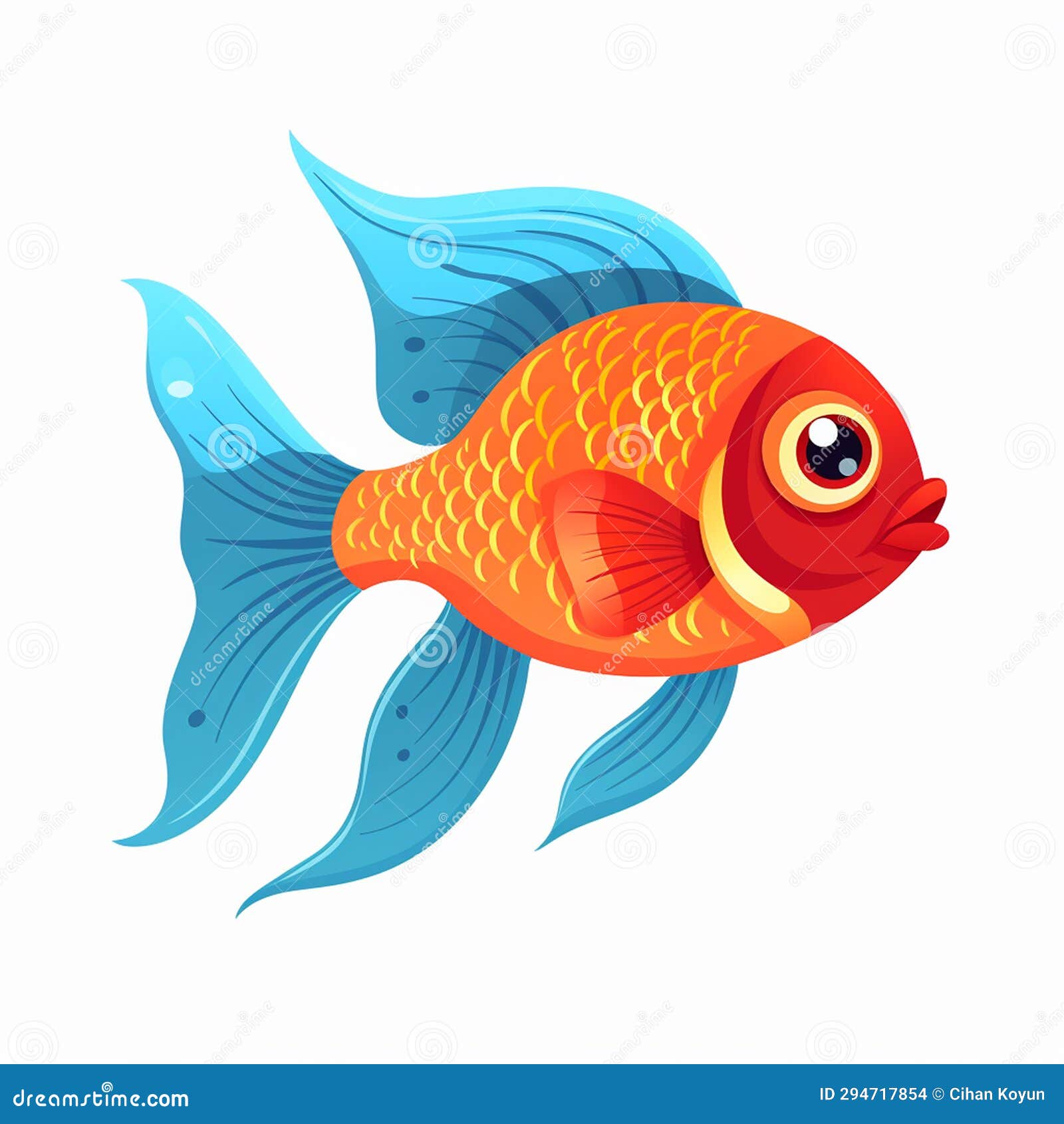 Colorful Fish Drawing Underwater Magic Stock Illustration ...