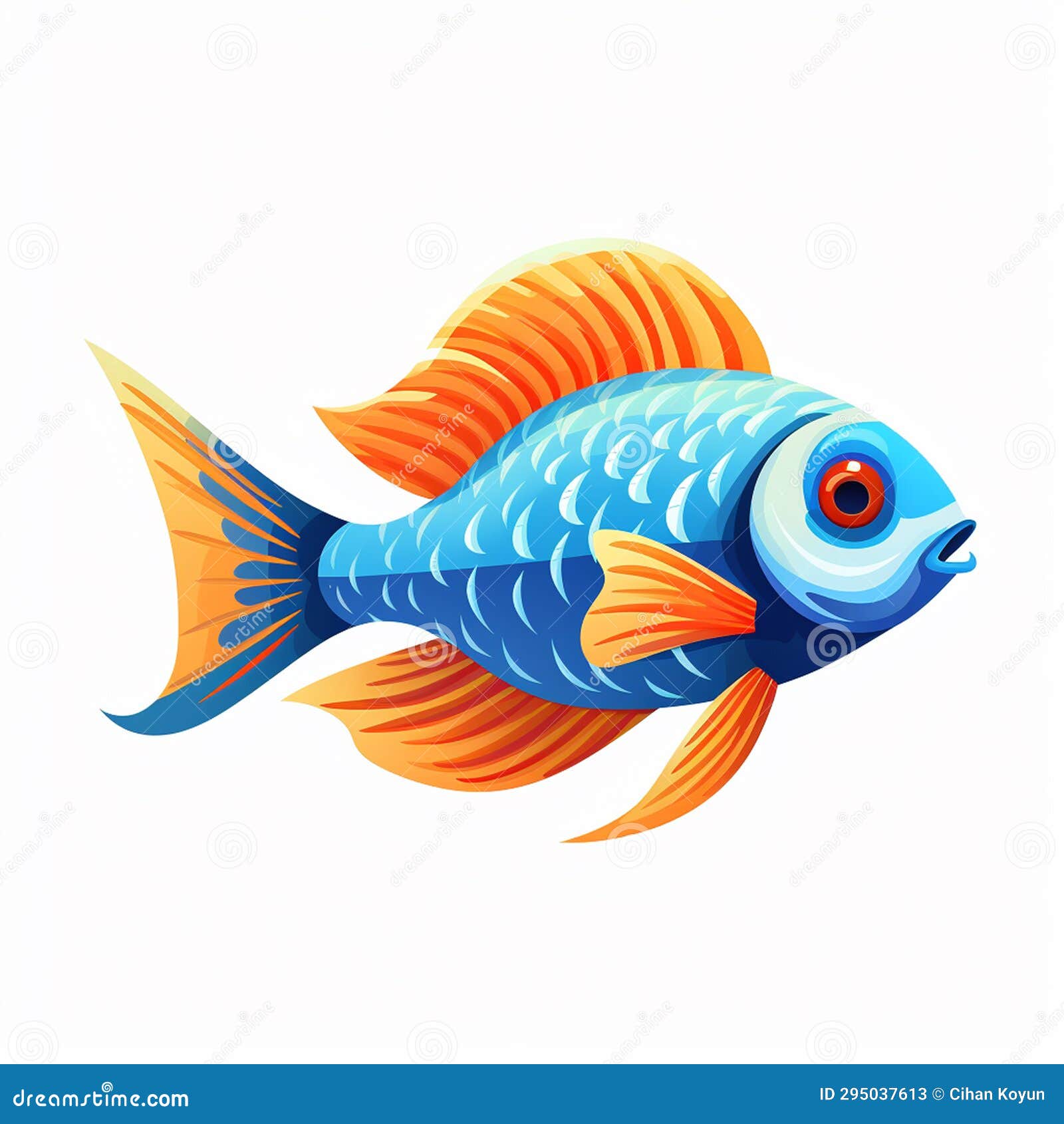 Colorful Fish Drawing Underwater Magic Stock Illustration ...
