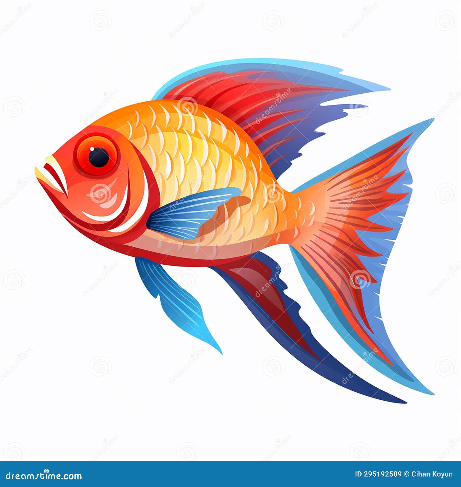 Colorful Fish Drawing Underwater Marvels Stock Illustration ...