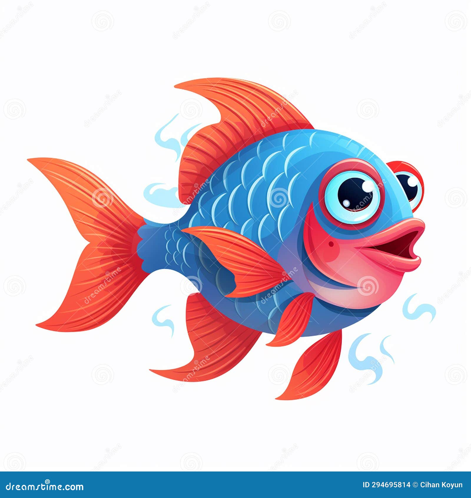 Colorful Fish Drawings Underwater Magic Stock Illustration ...