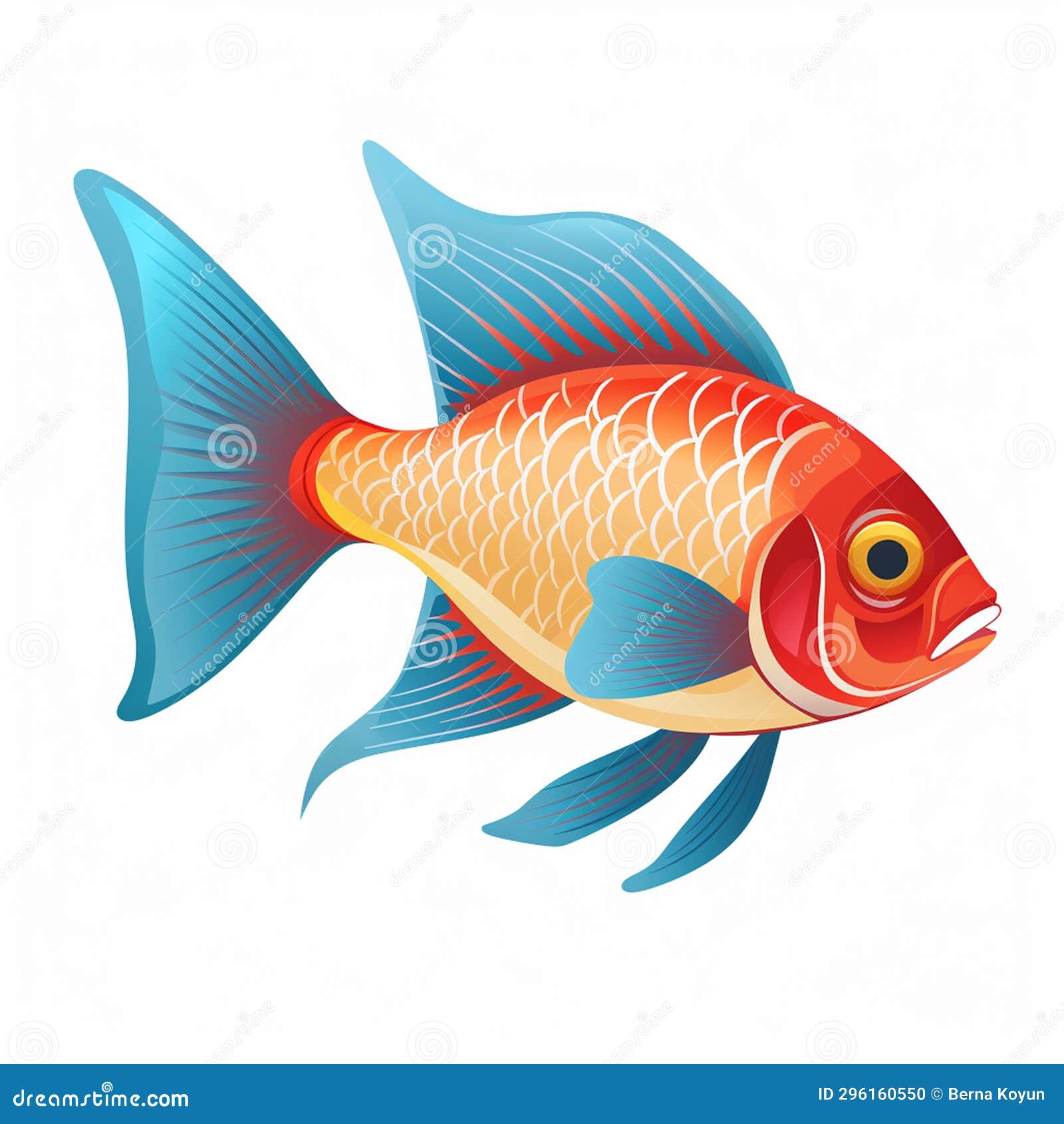 Colorful Fish Illustration Vibrant Sea Magic Stock Illustration ...