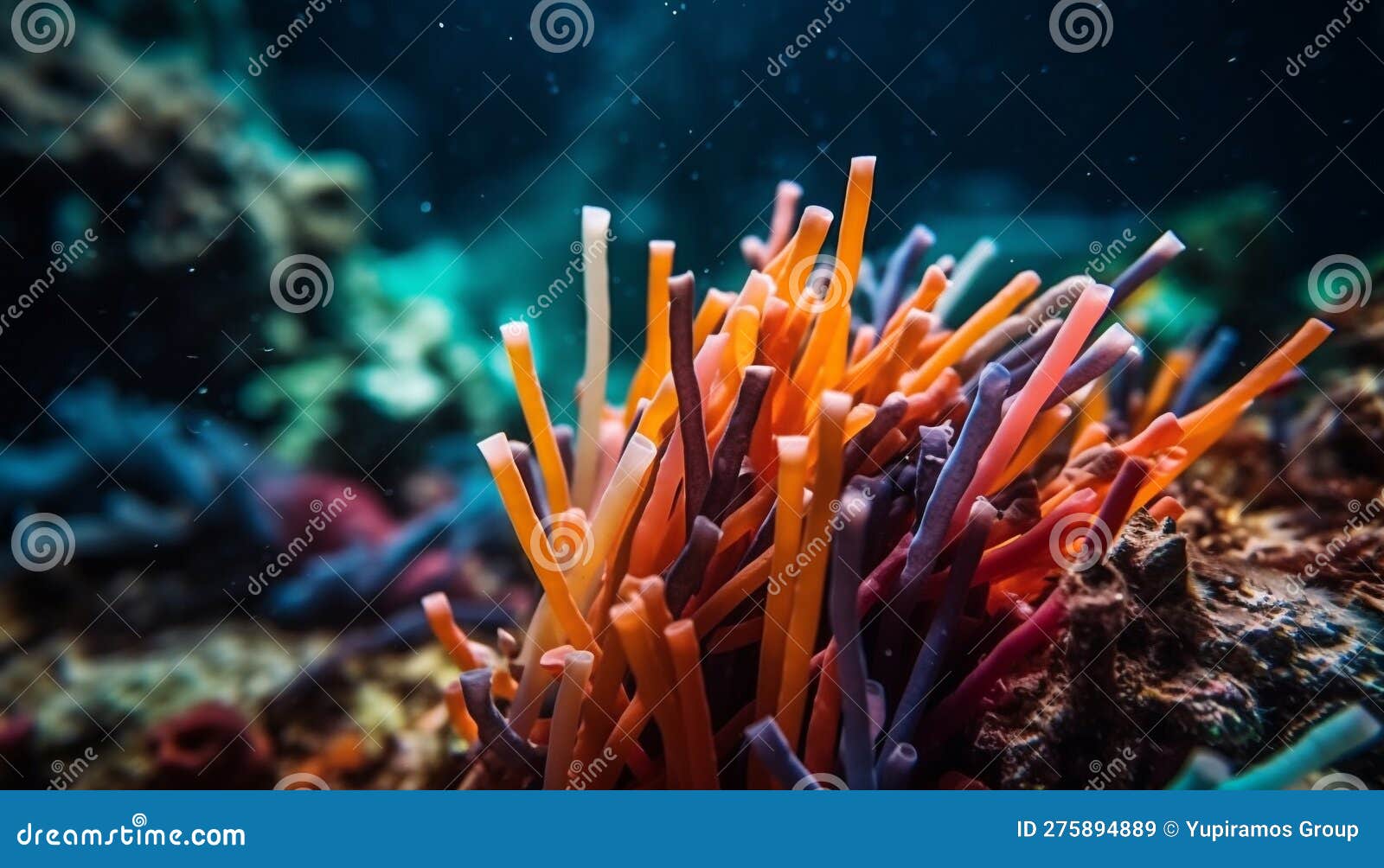 Colorful Fish Swim in Vibrant Coral Reef Generated by AI Stock Image ...