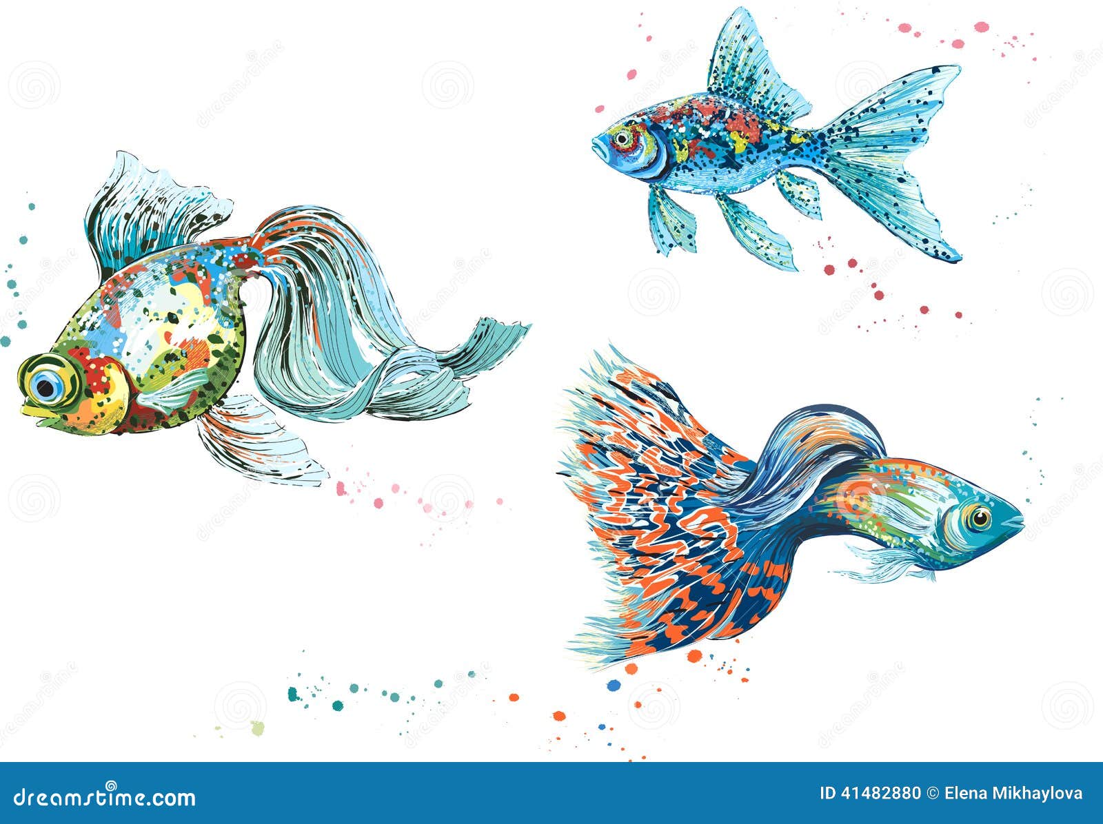 Colorful Fish Scales Plaster Tile Seamless Texture Stock Image ...