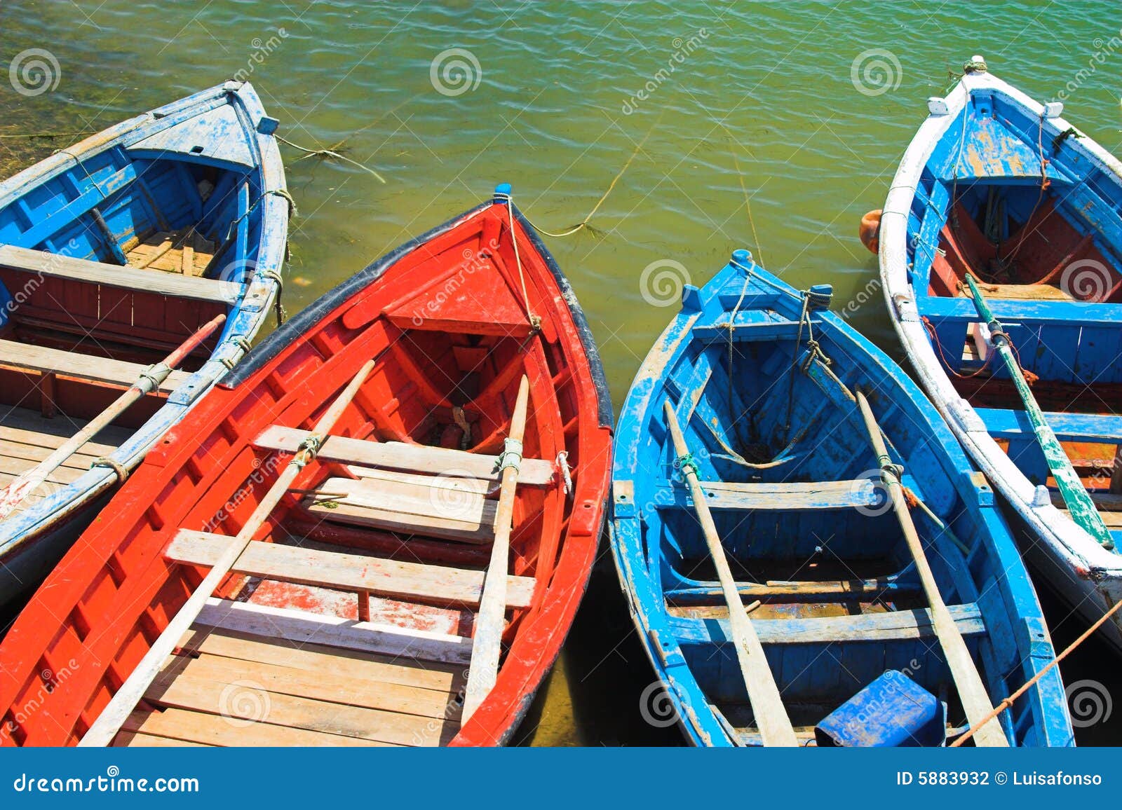 Colorful fishing boats stock photo. Image of island, view - 5883932