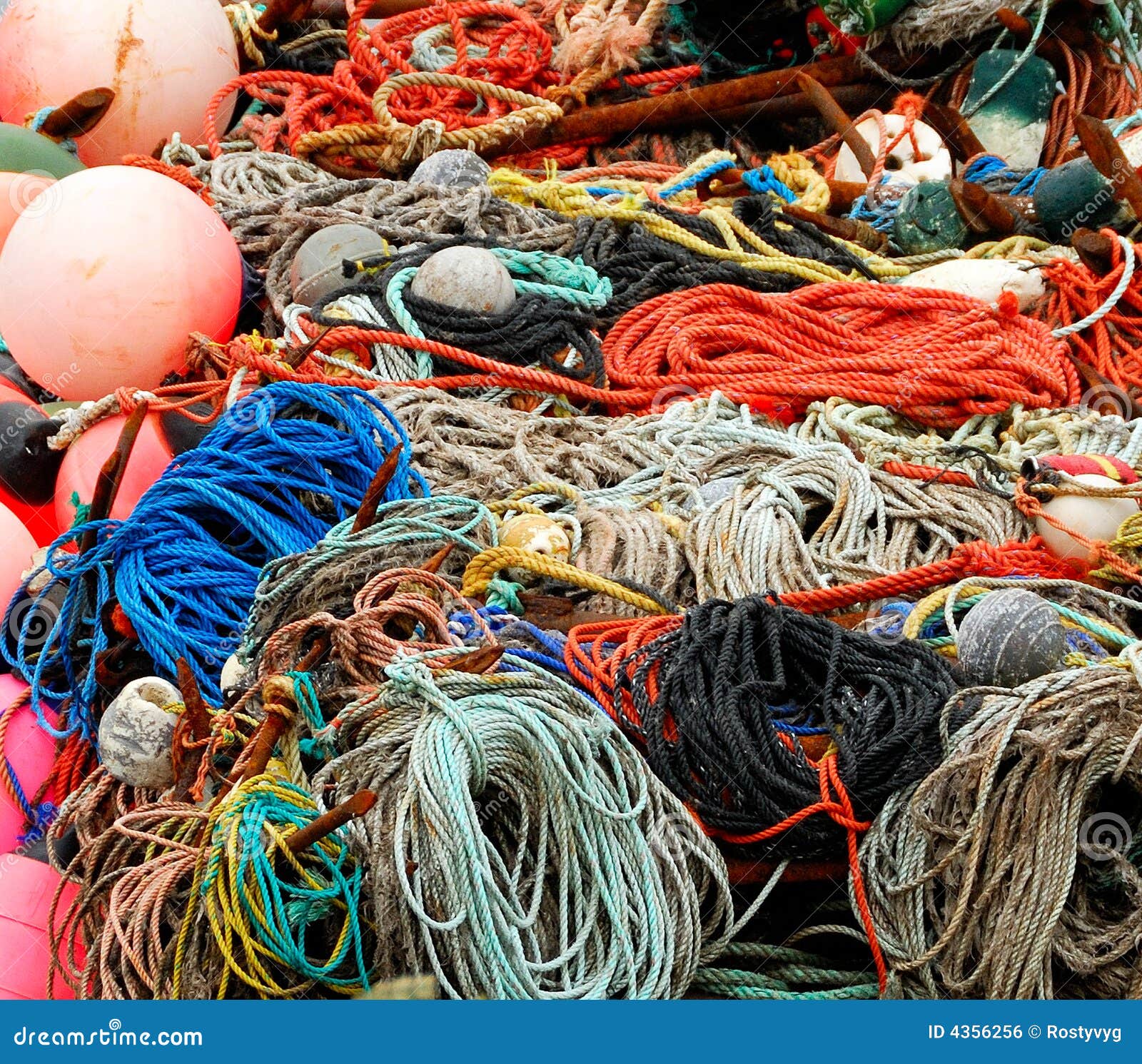 Colorful Fishing Net stock photo. Image of objects, tourism - 4356256