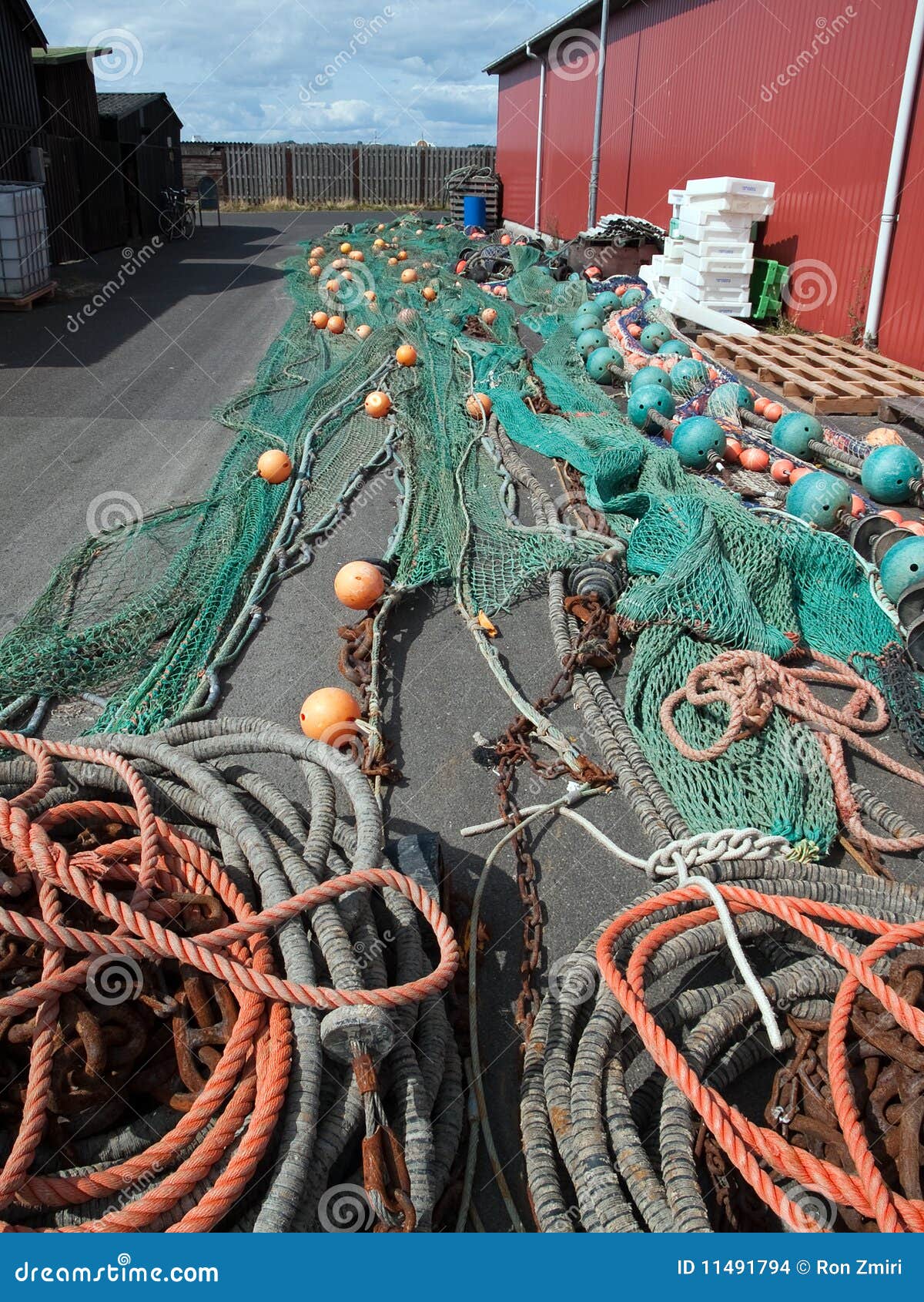 Colorful fishing nets stock photo. Image of activity - 11491794
