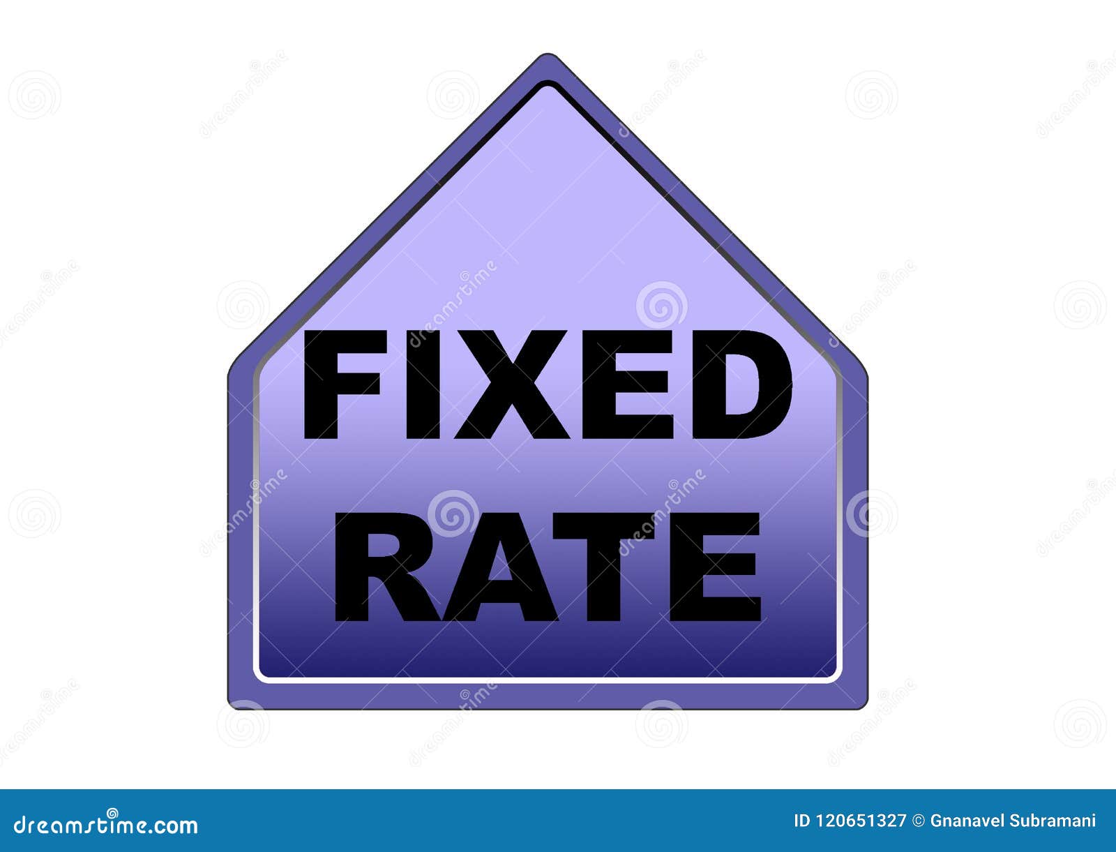Colorful Fixed Rate Web Button White Background Stock Illustration ...
