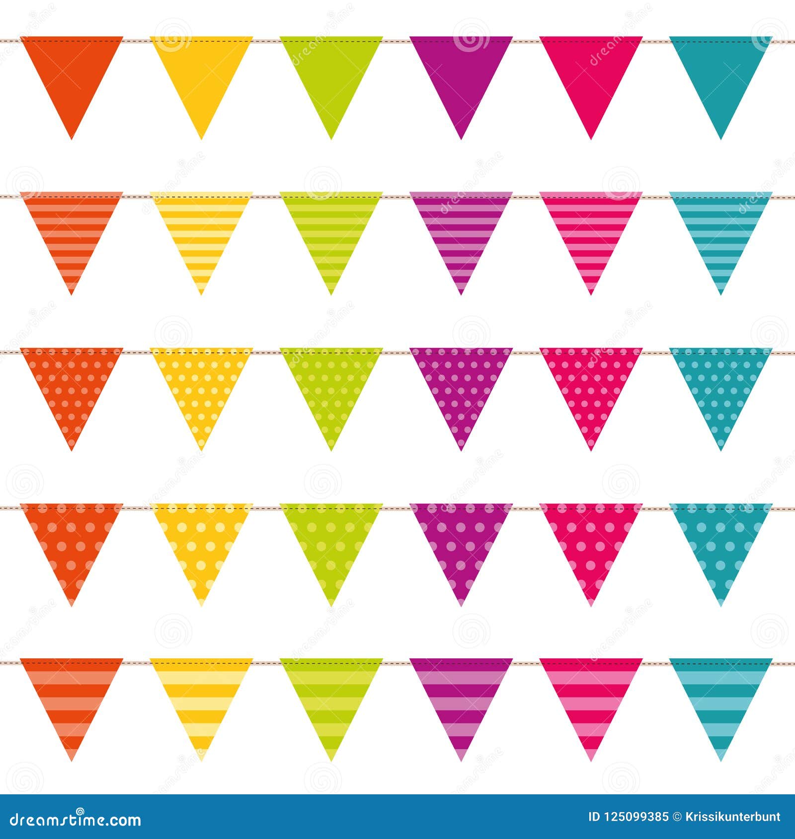 Colorful Flag Collection with Pattern Stock Vector - Illustration of ...