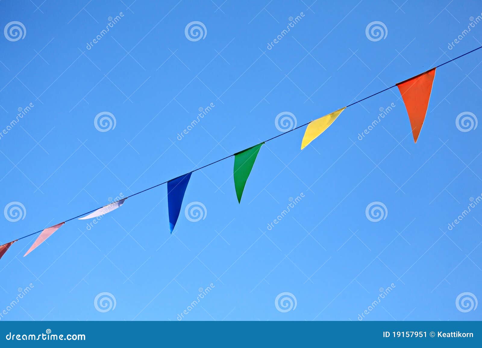 Colorful Flags Decoration stock image. Image of elated - 19157951