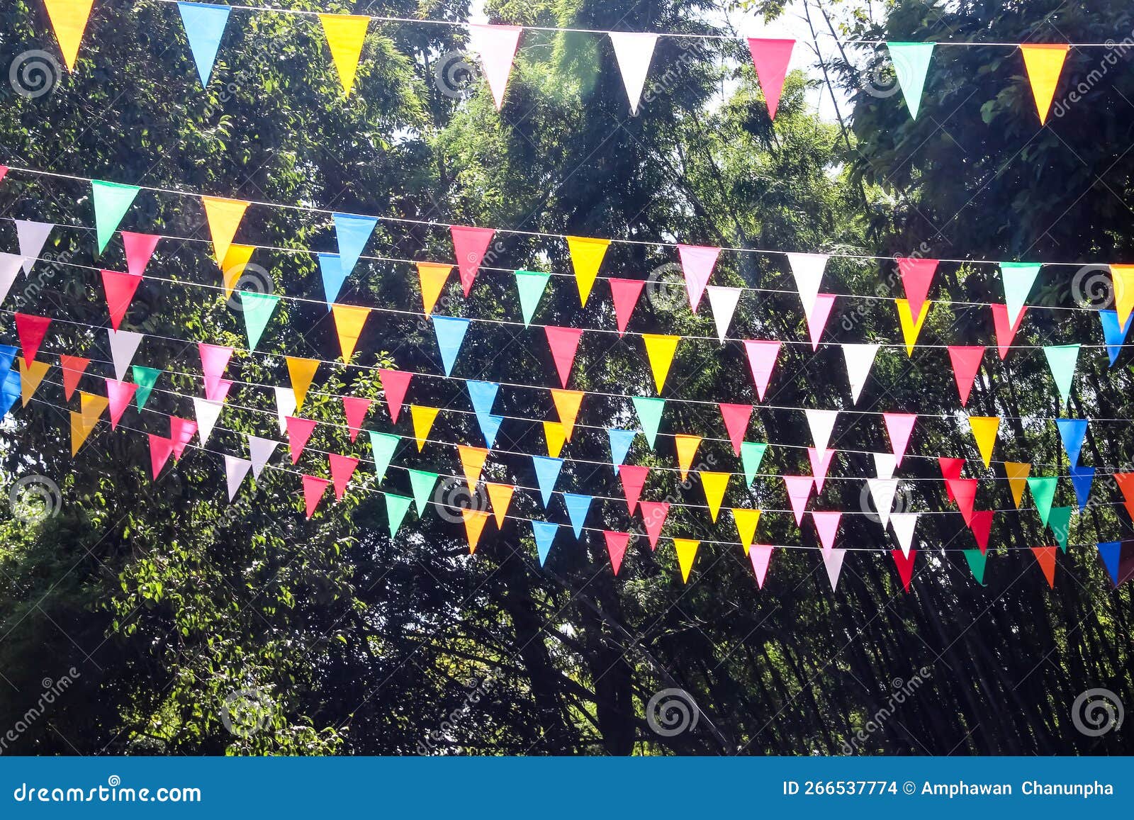 Colorful Flags Paper in Triangle Shape Seamless Patterns Hang on White ...