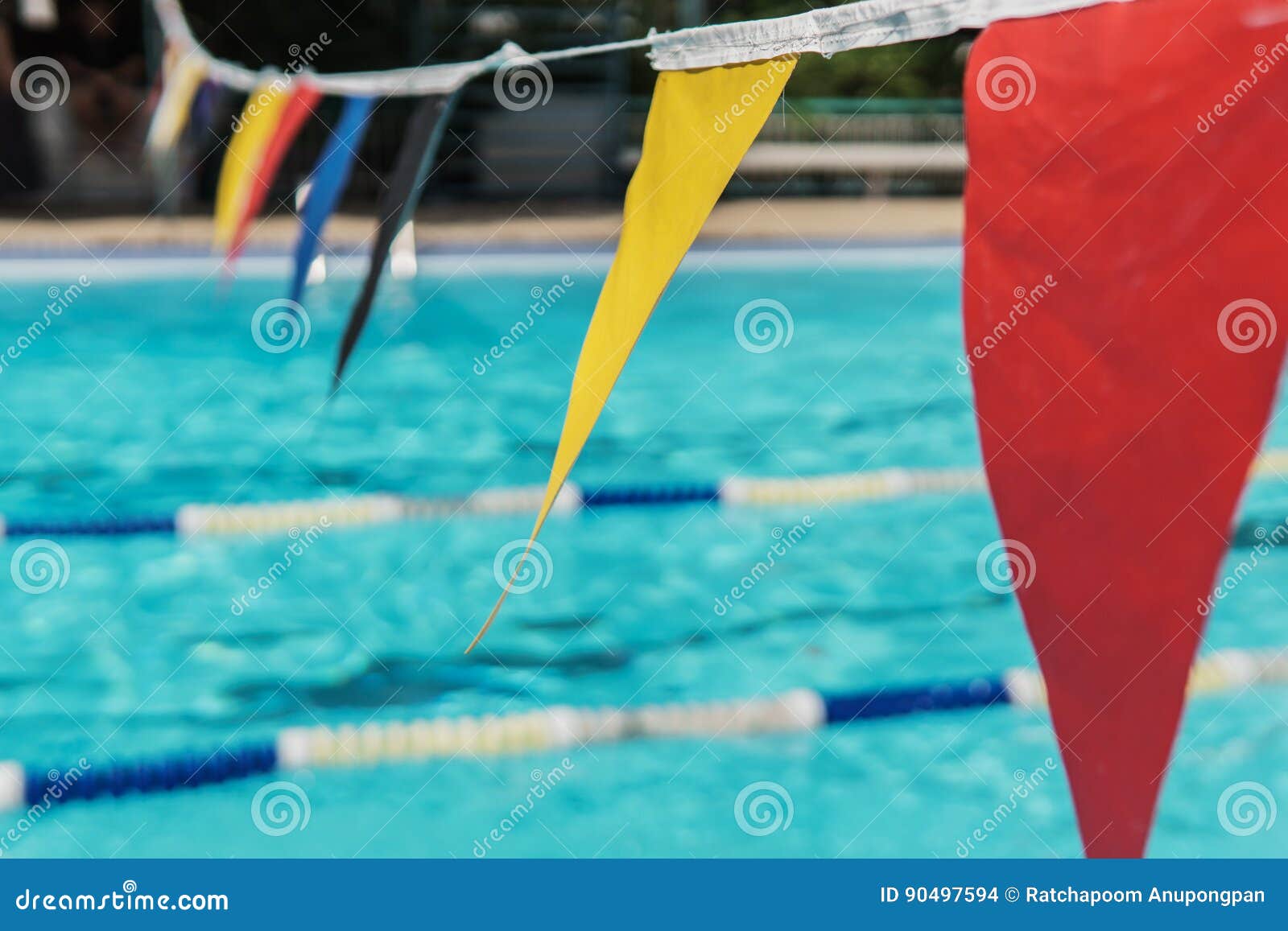 Colorful flags stock photo. Image of flags, triangle - 90497594