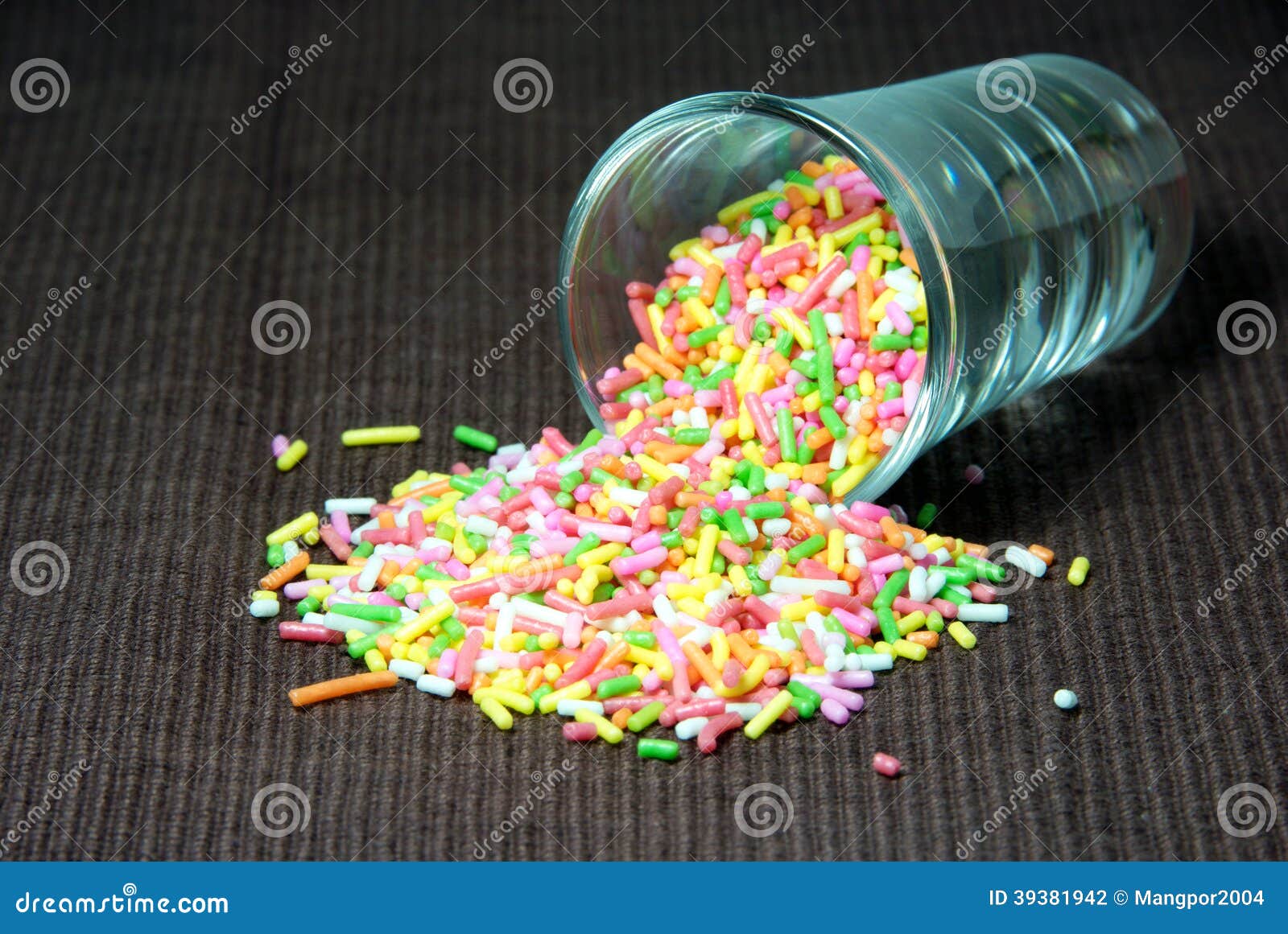 Colorful flake topping. stock photo. Image of view, confectionery ...