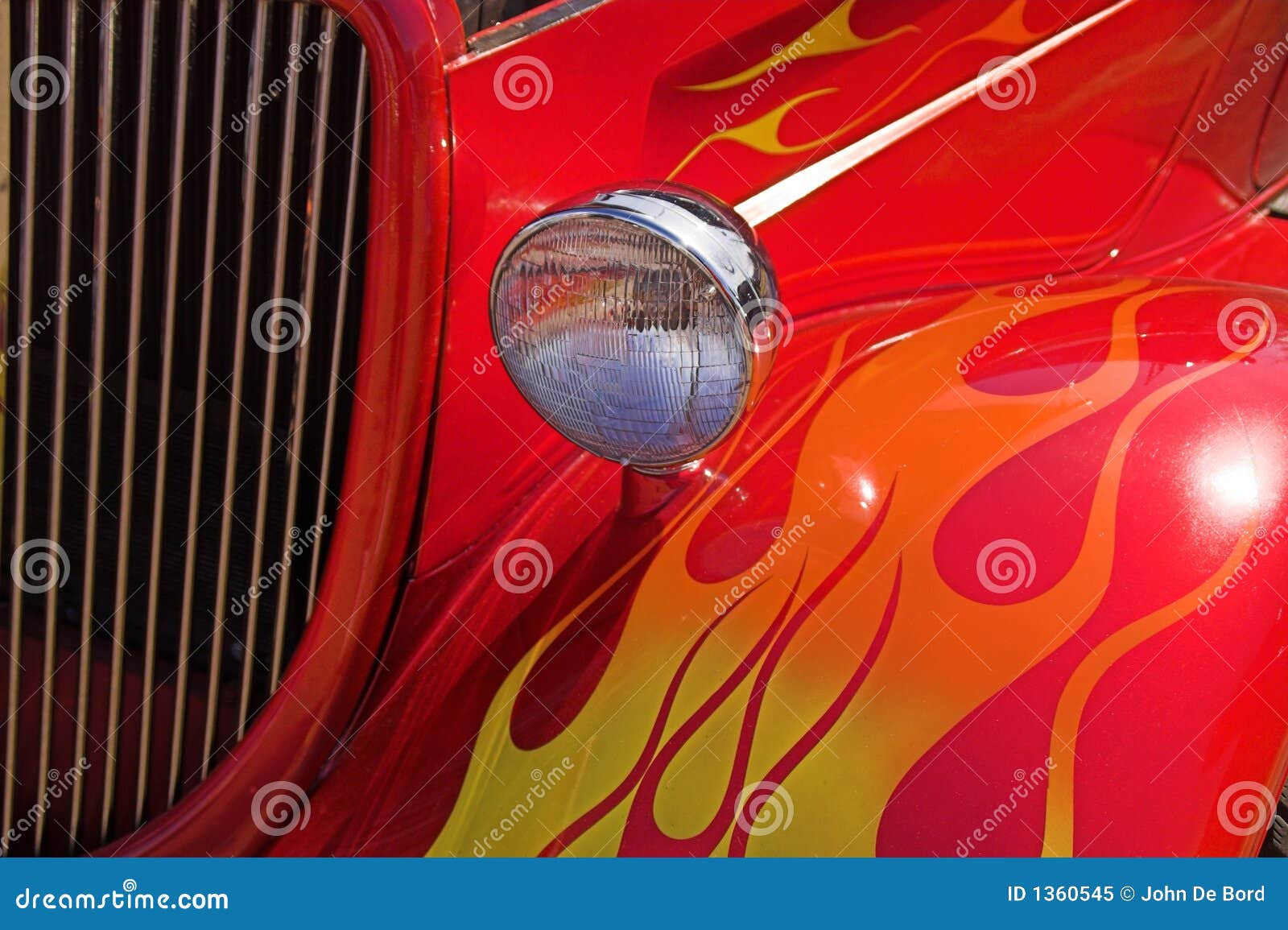 Colorful Flames on 1934 Ford Hotrod Stock Image - Image of show ...