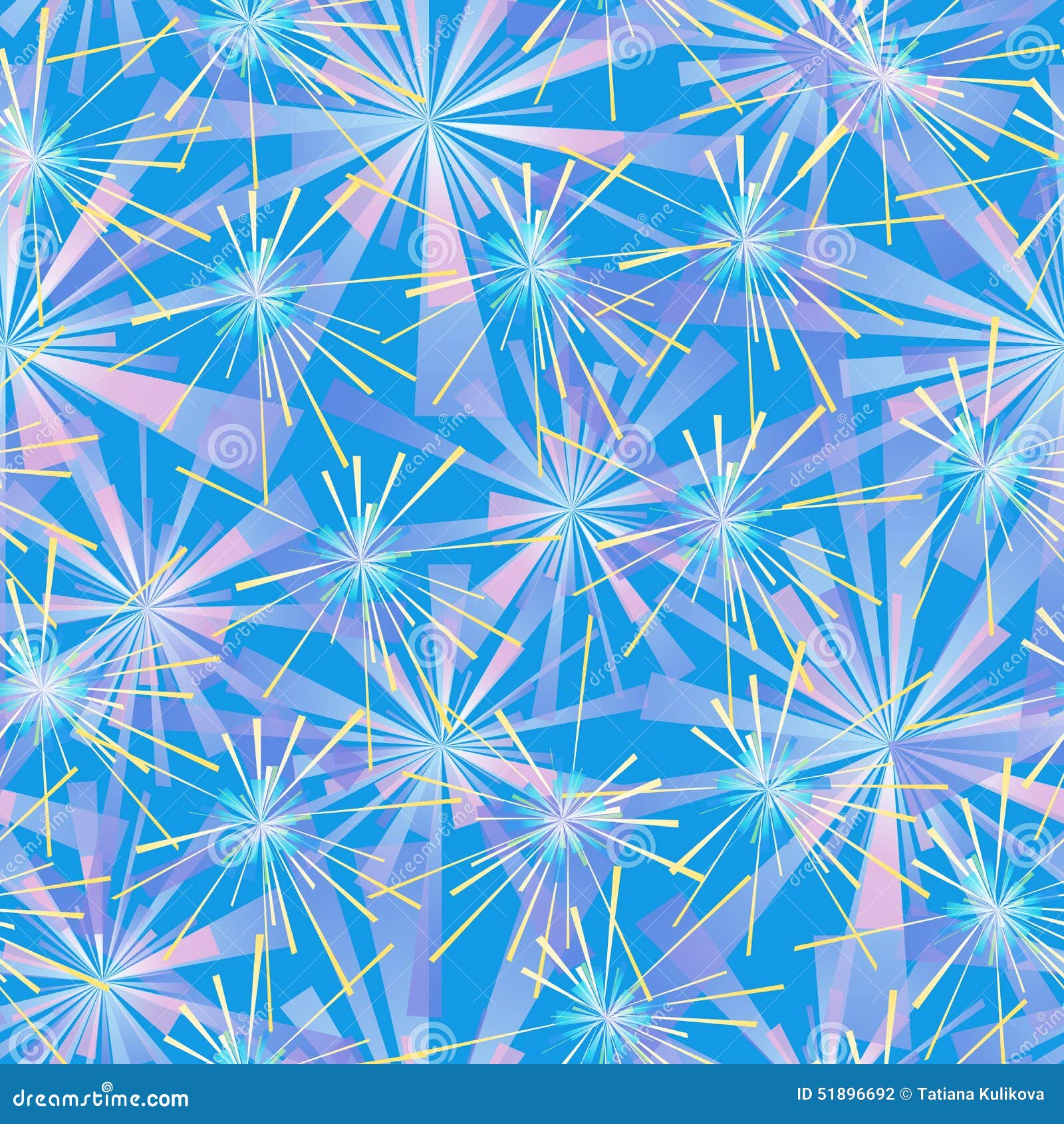 Colorful Flash on a Blue Background. Stock Vector - Illustration of ...