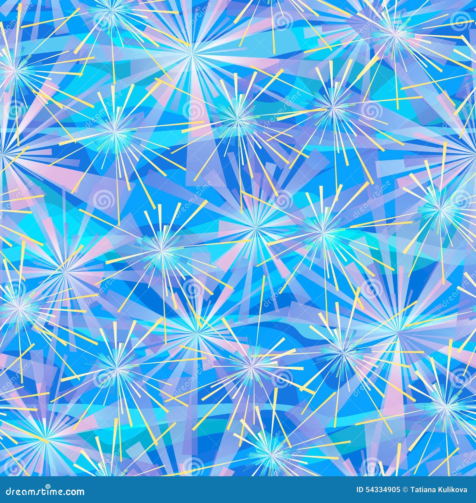 Colorful Flash on a Blue Background. Stock Vector - Illustration of ...