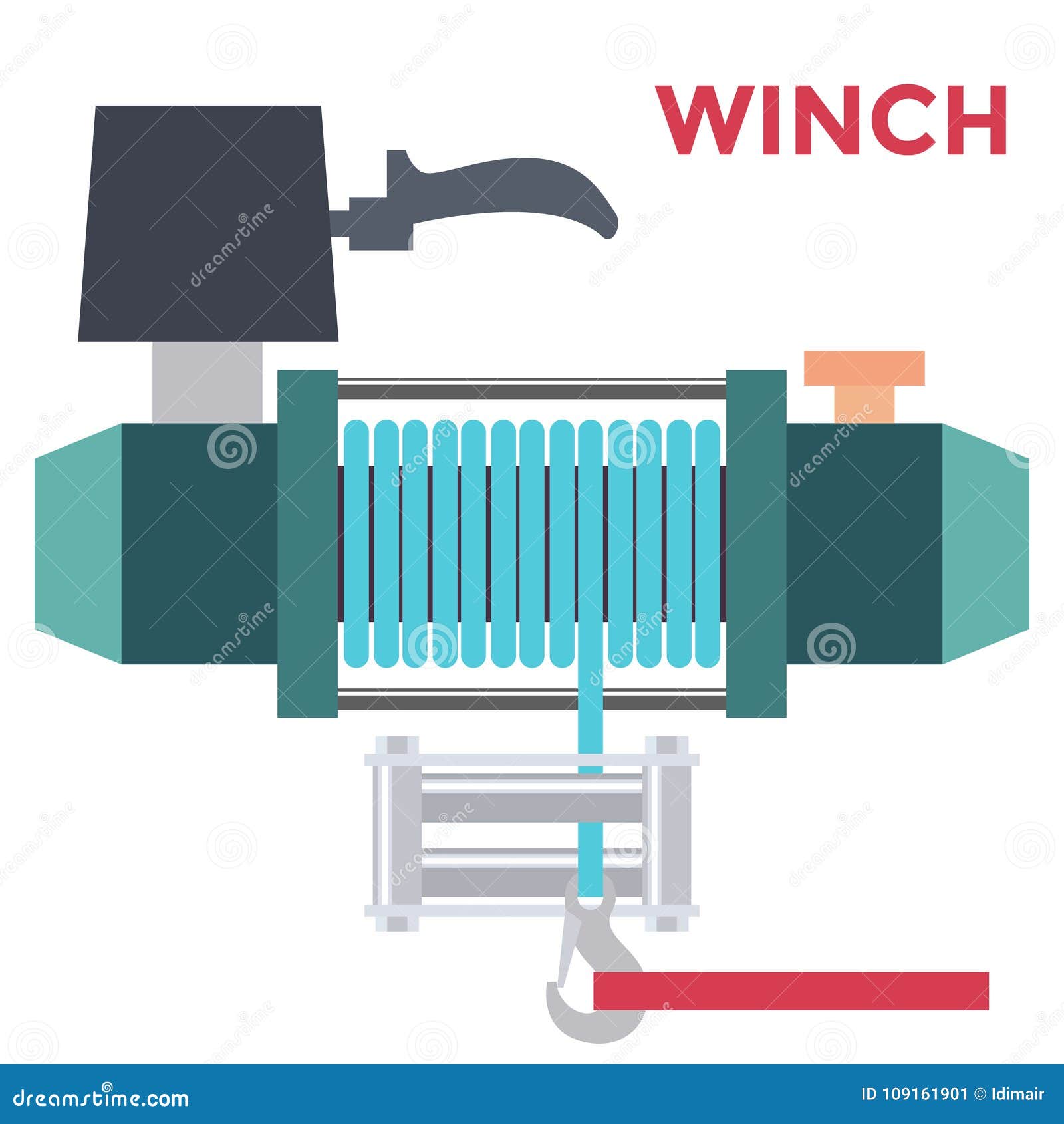 Winch Vector Illustration | CartoonDealer.com #41673110