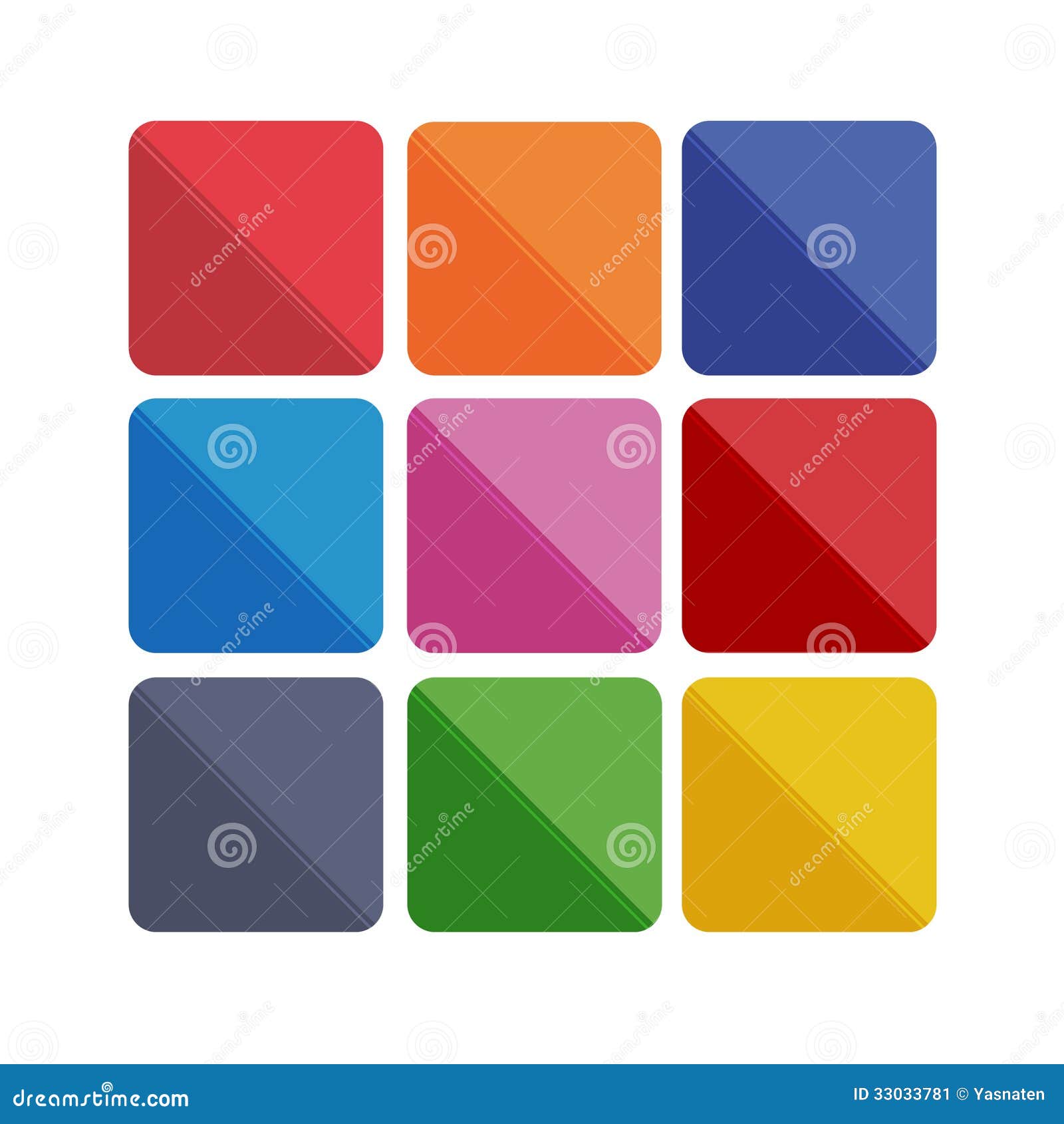 Colorful Flat Icon Backgrounds Stock Illustration - Illustration of ...