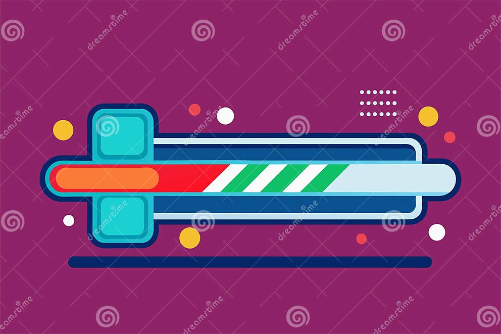 A Colorful Flat Illustration Depicting Loading Input Data with Vibrant ...