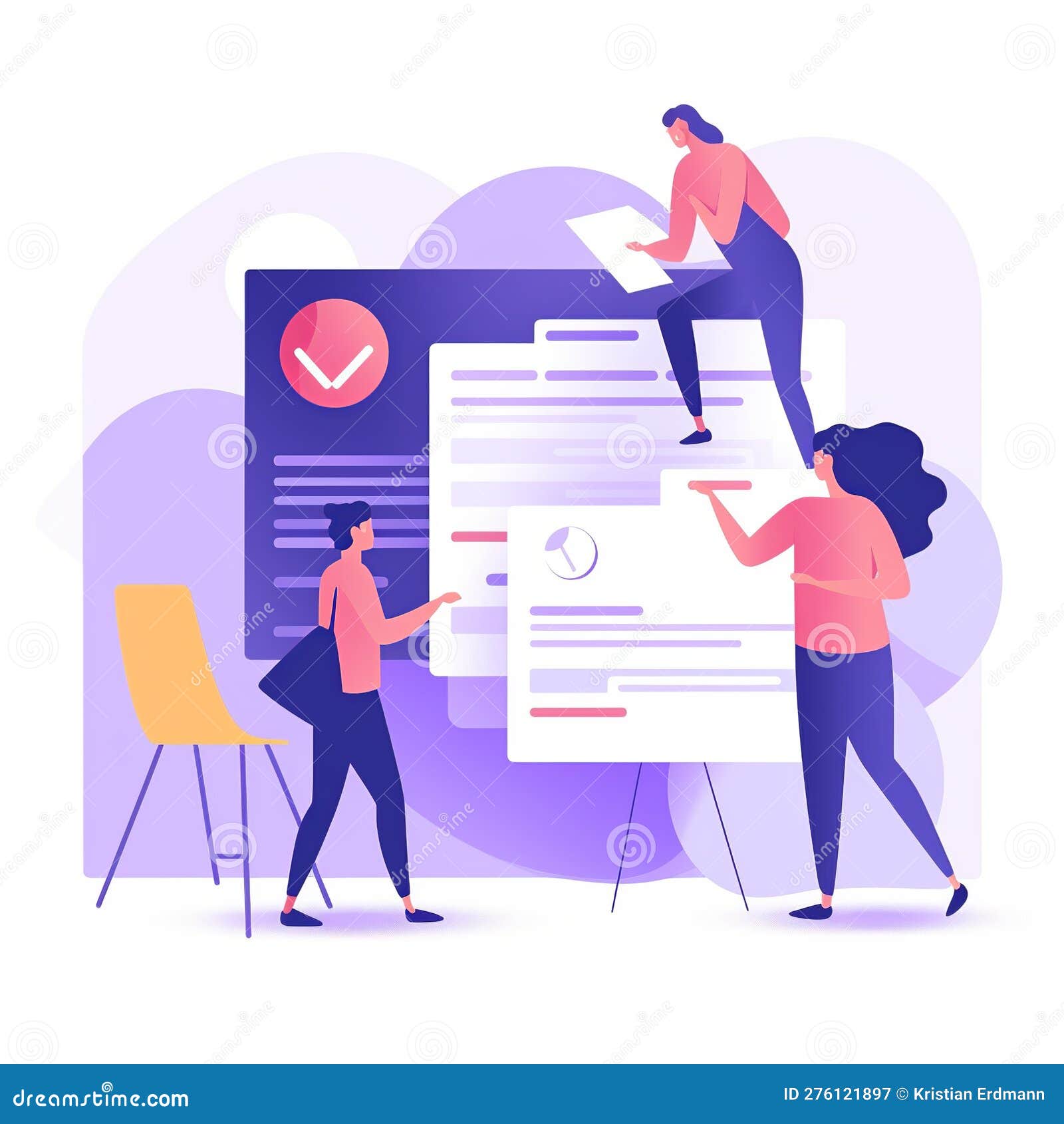 Vibrant Flat Illustration of User Testing and Iterating for Project ...