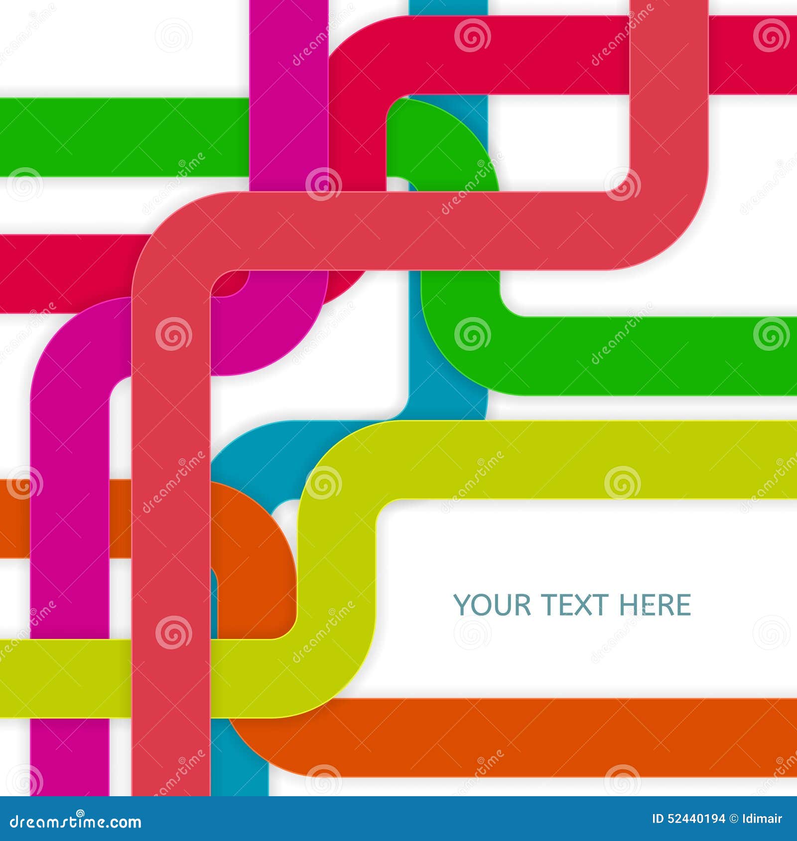 Colorful Flat Lines Seamless Pattern. Vector Stock Vector ...