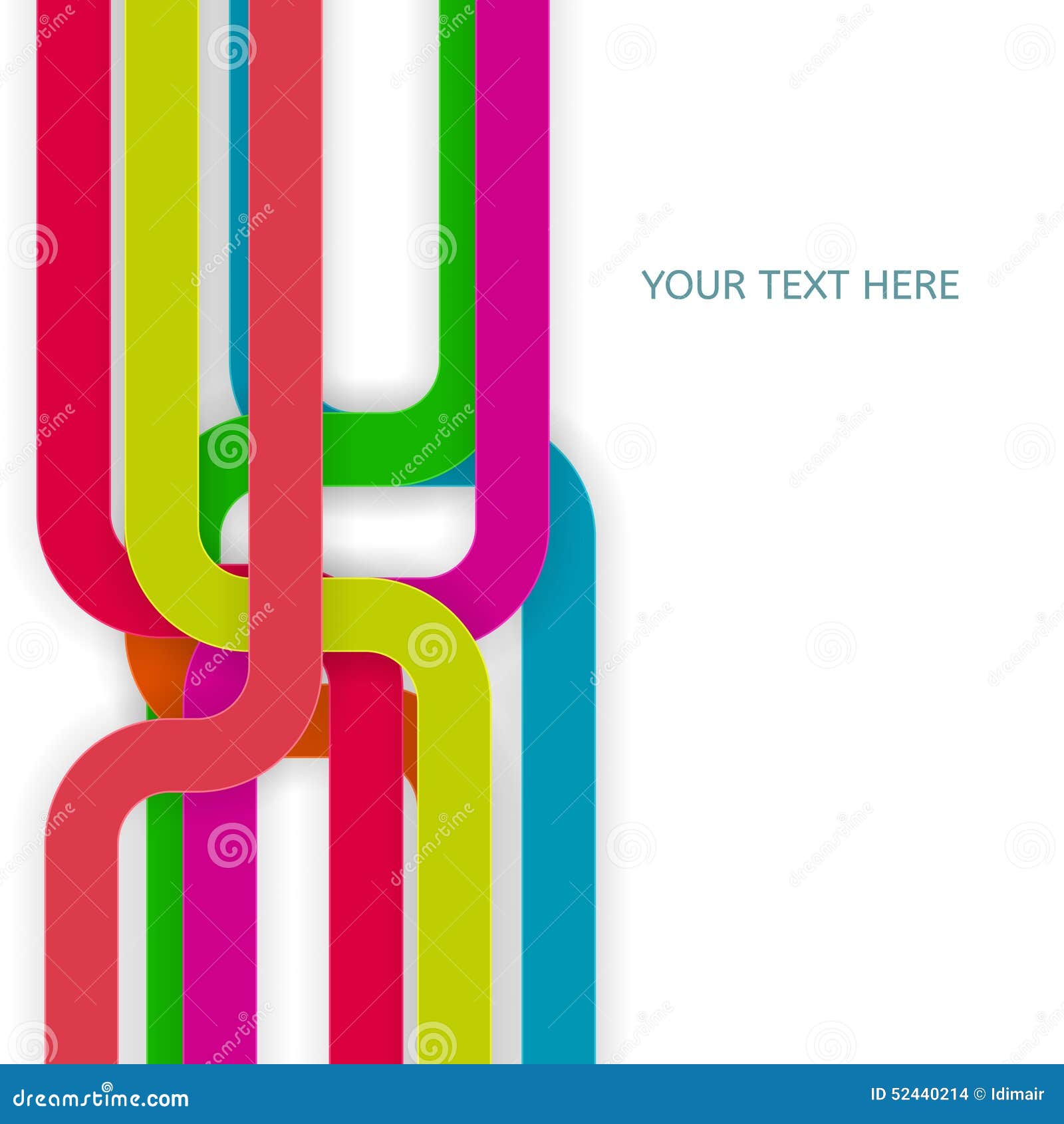 Colorful Flat Lines Seamless Pattern. Vector Stock Vector ...