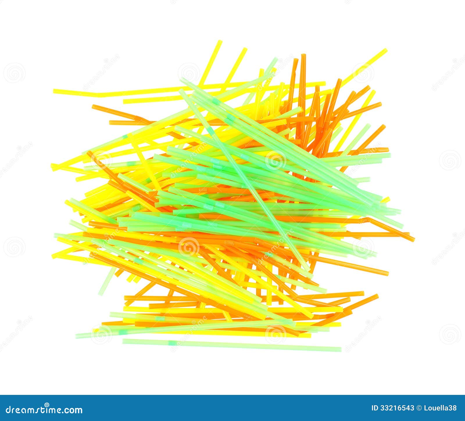 Colorful Flexible Drinking Straws Stacked Stock Image - Image of ...