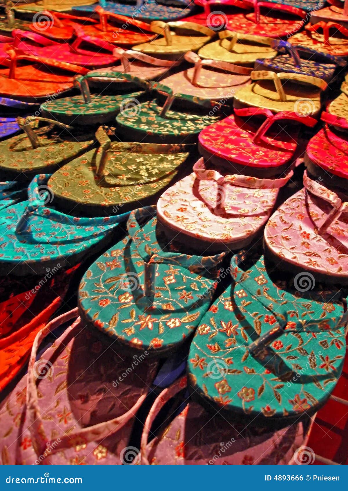 Colorful Flip Flops stock photo. Image of tourism, flip - 4893666