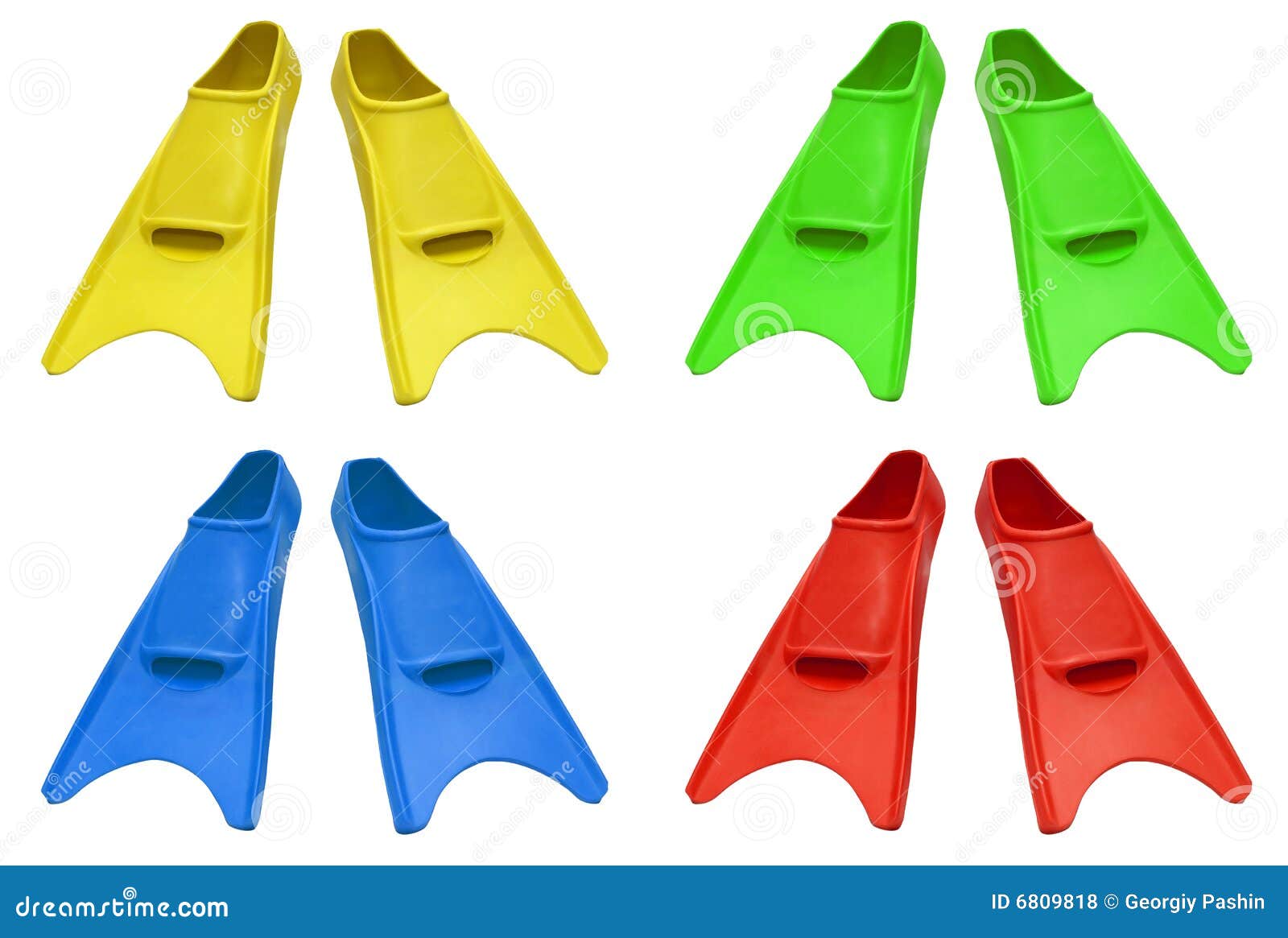 Colorful flippers stock photo. Image of graphical, fins - 6809818