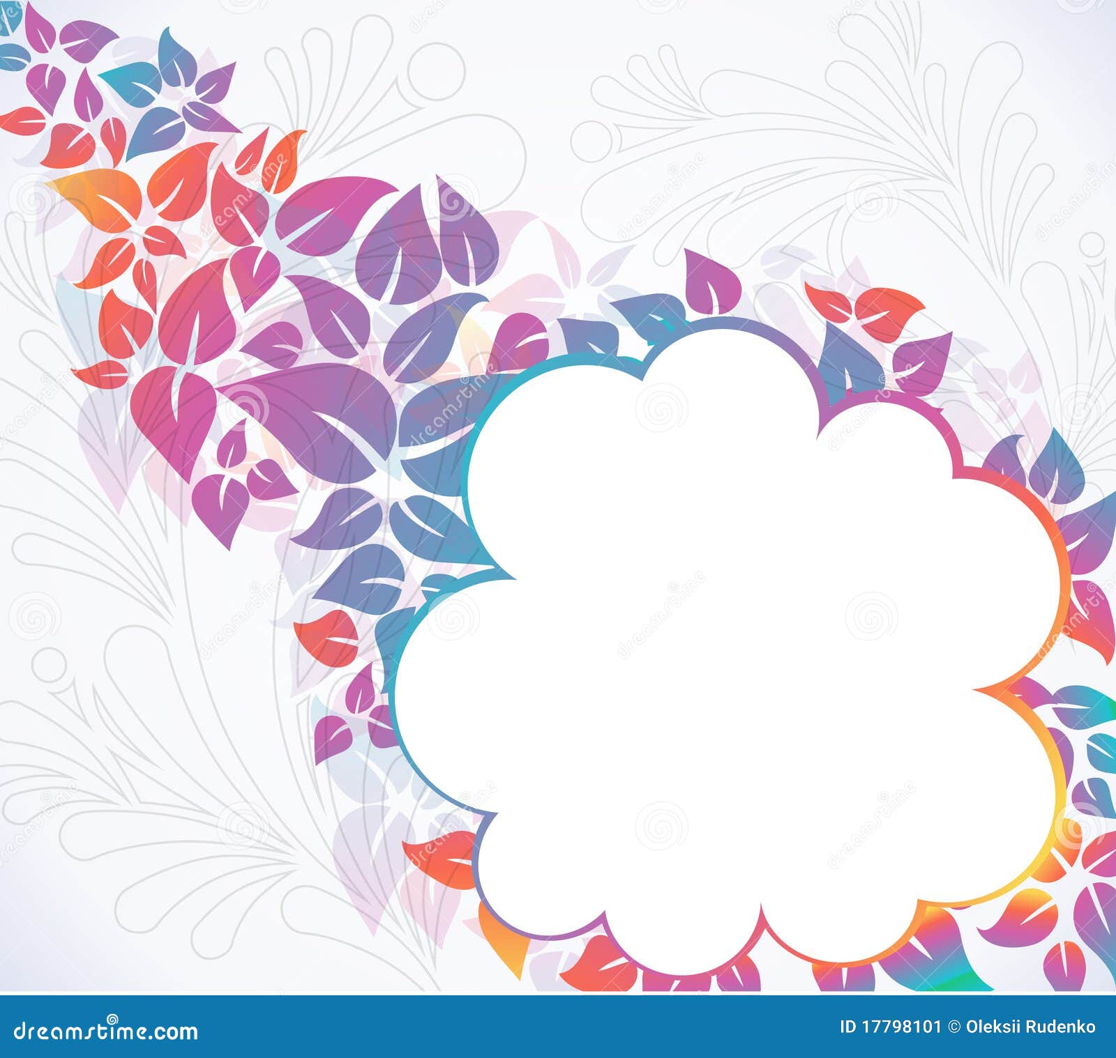 Colorful floral background stock vector. Illustration of flower - 17798101