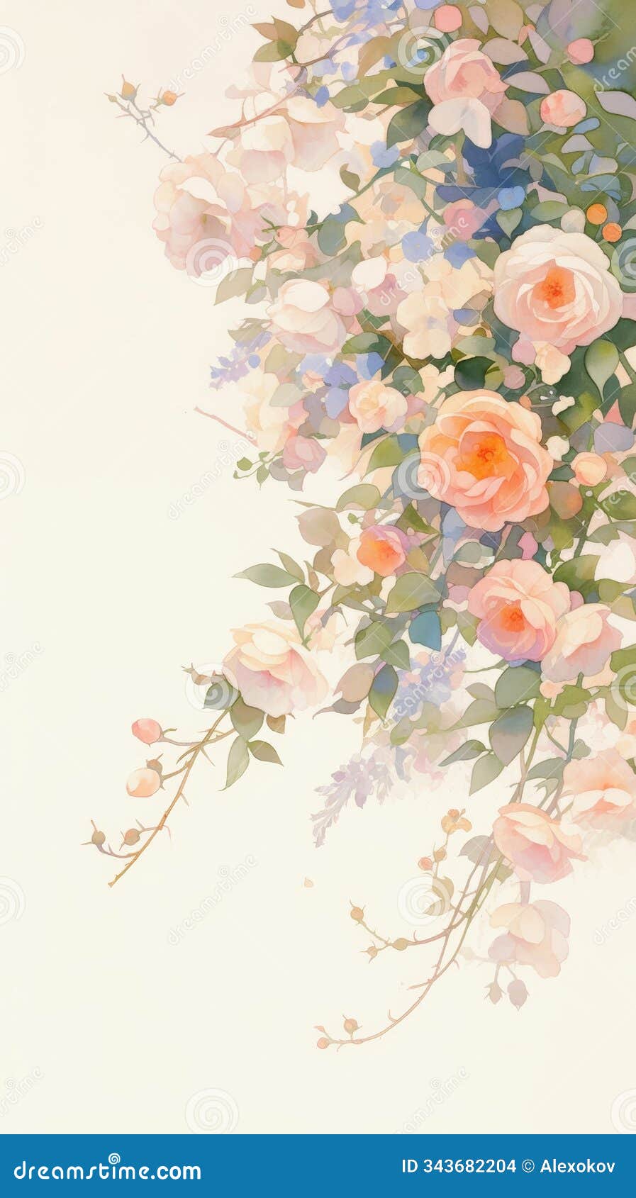 Colorful Floral Borders with Niji Pattern, Japanese-Inspired Design ...