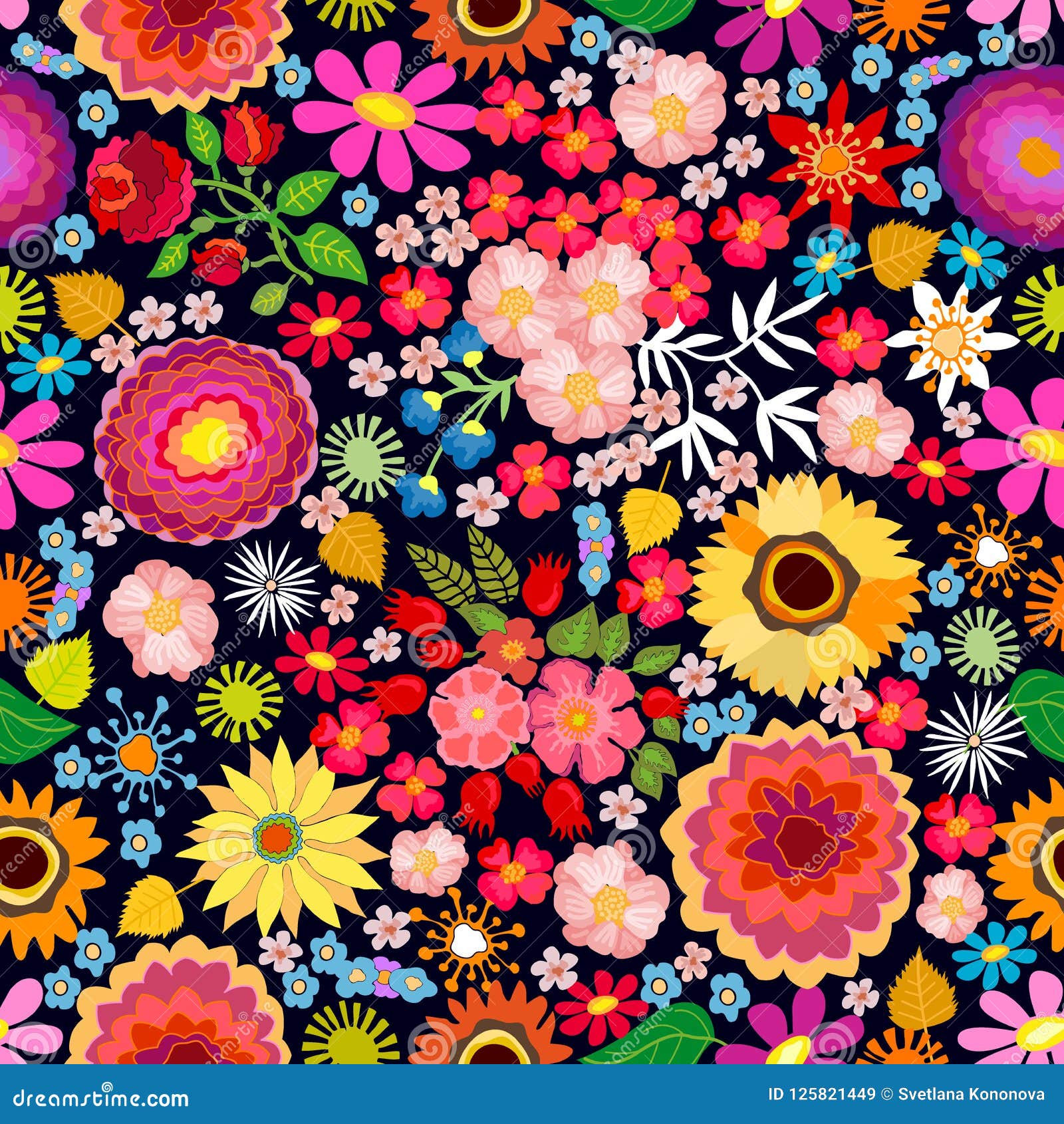 Colorful floral carpet. stock vector. Illustration of boho - 125821449