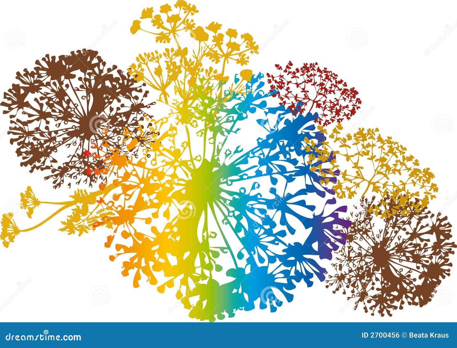 Colorful floral design stock vector. Illustration of flower - 2700456